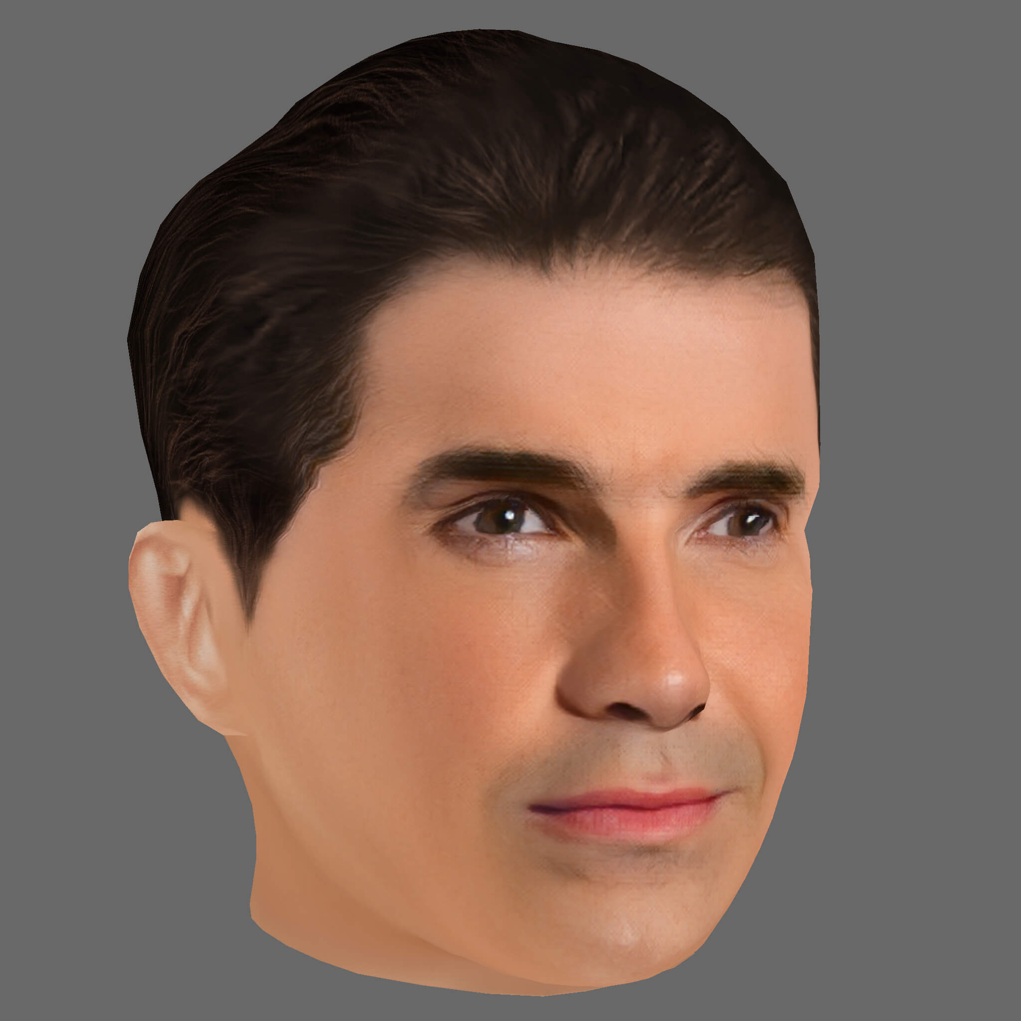 Jimmy Carr Head - Low Poly Head for Game Low Poly 3D Model by Nammichael