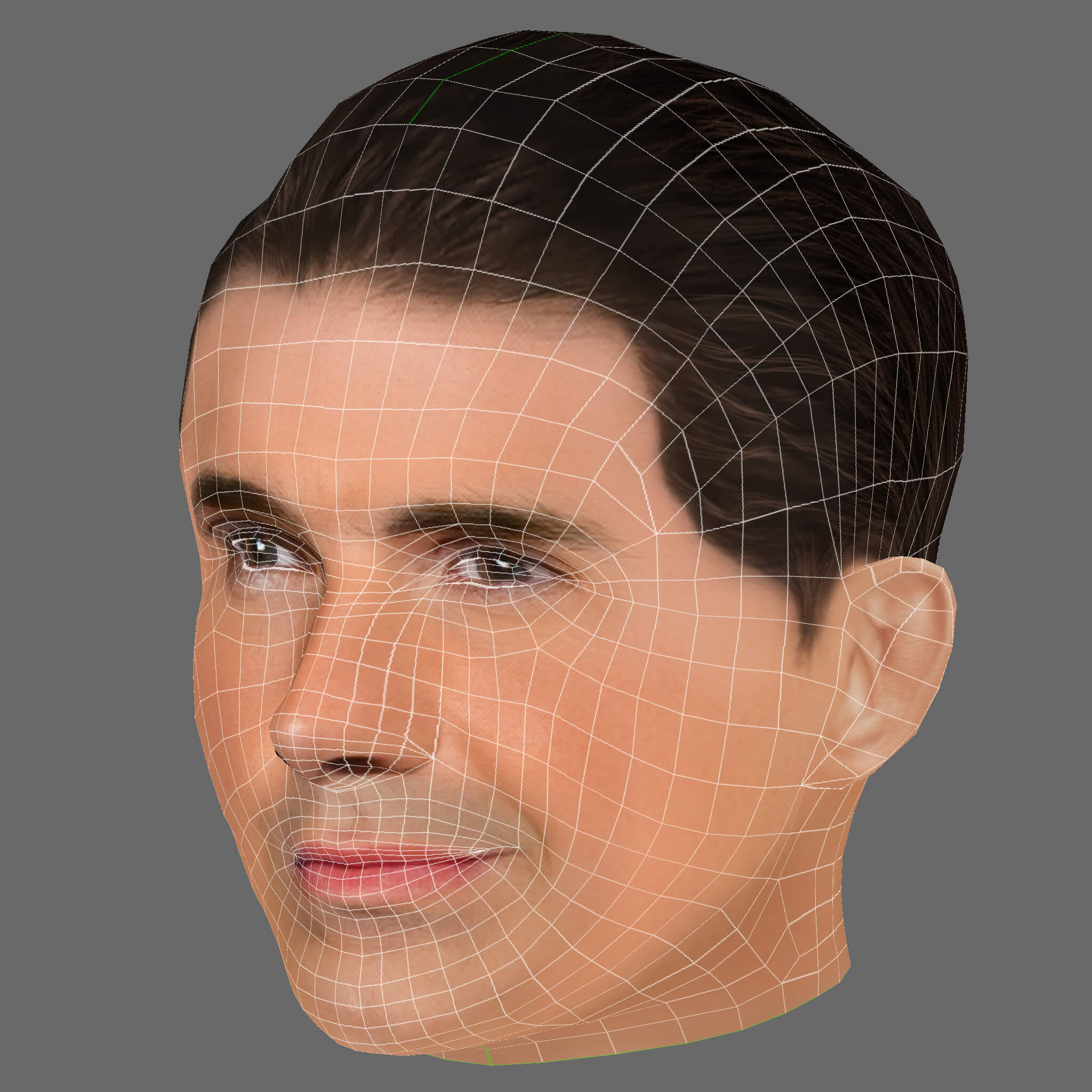 Jimmy Carr Head - Low Poly Head for Game Low Poly 3D Model by Nammichael