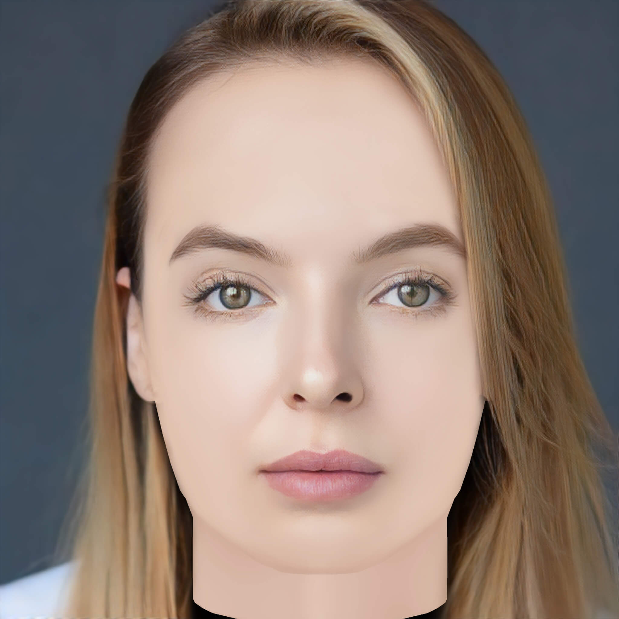 Jodie Comer Head - No Hair - Low Poly Head for Game 3D Model by Nammichael