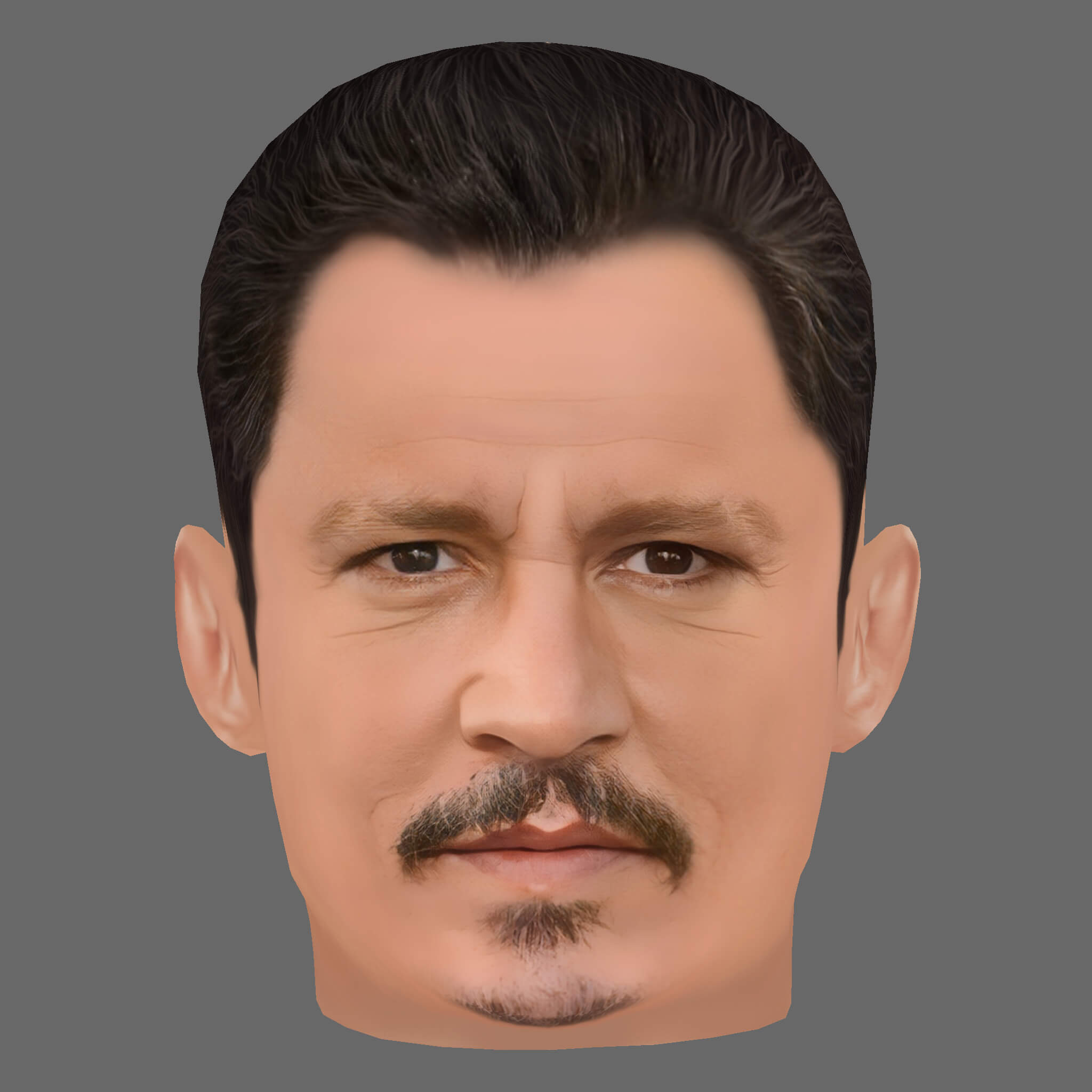 Johnny Depp Head - 3D Model by Nammichael
