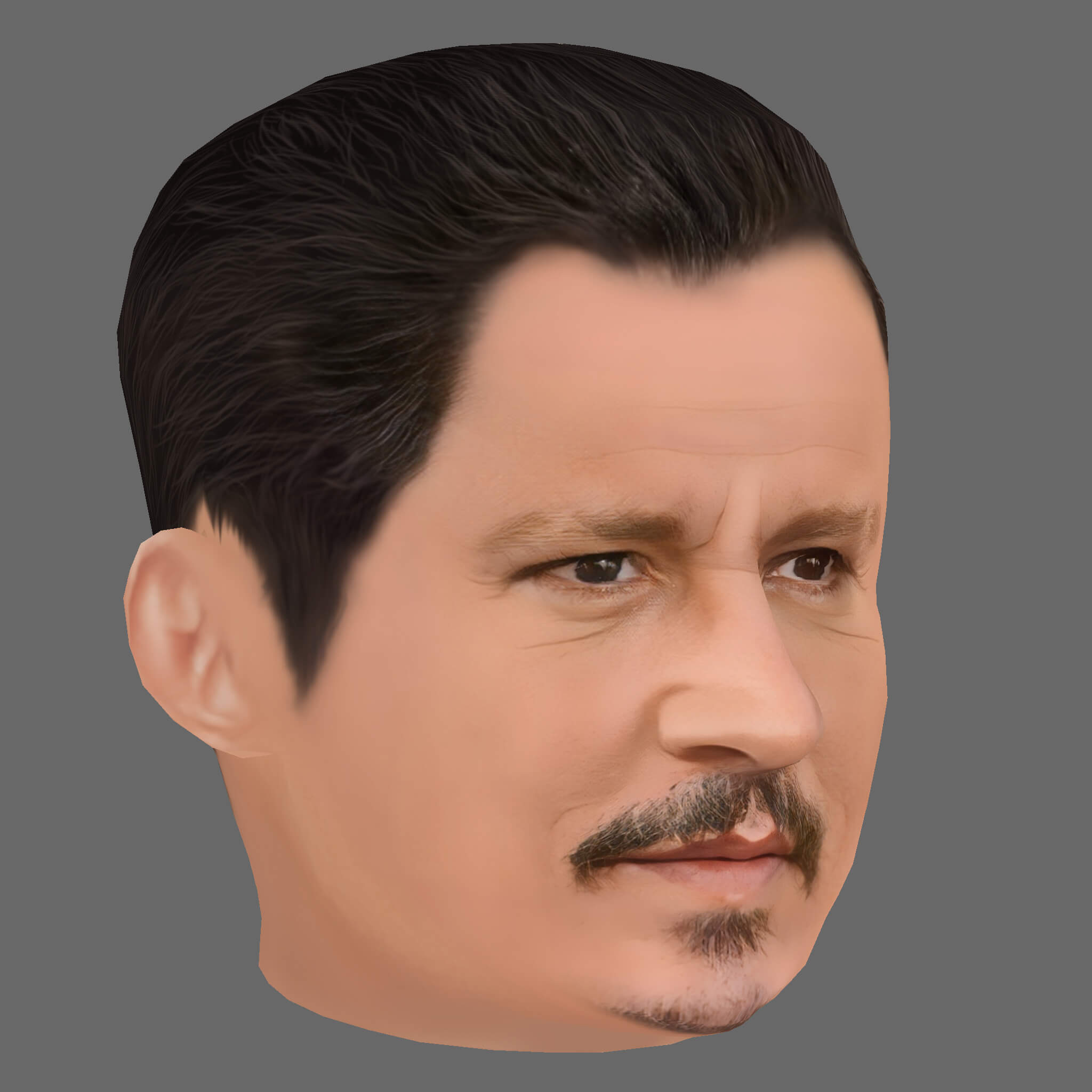 Johnny Depp Head - 3D Model by Nammichael