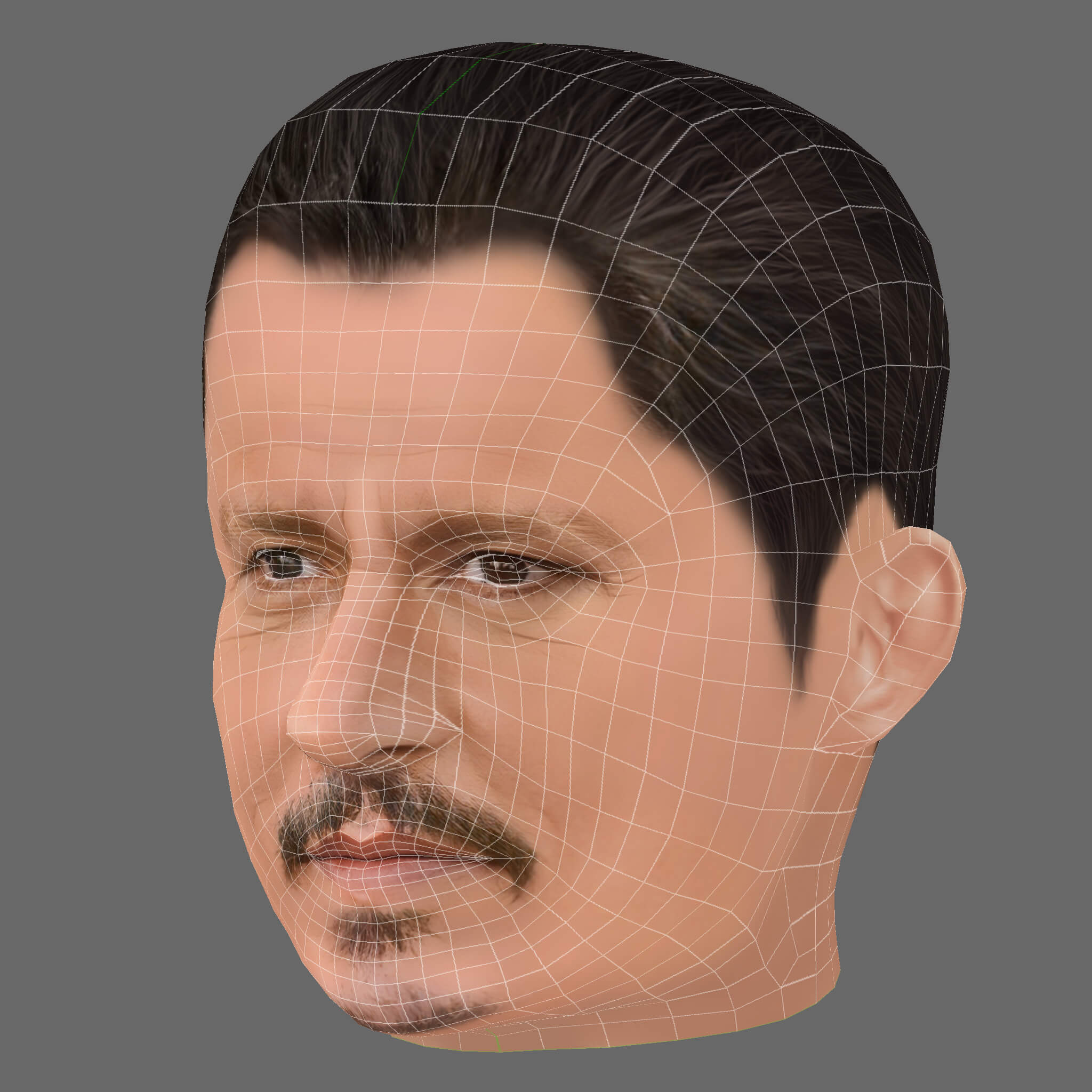 Johnny Depp Head - 3D Model by Nammichael