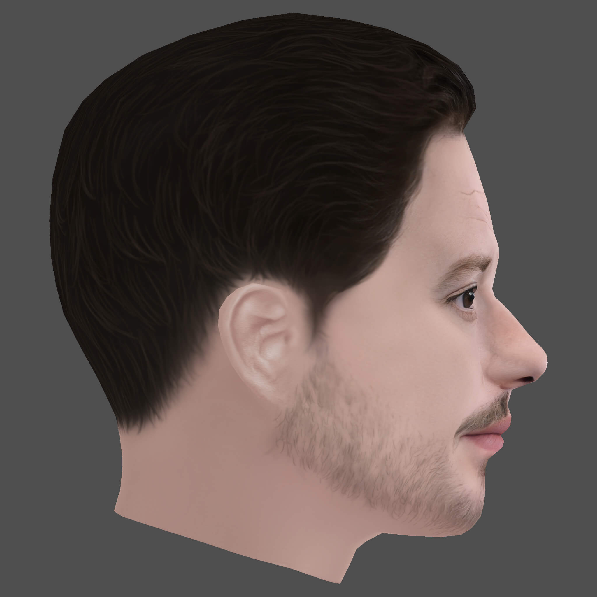 Joseph Quinn Head - Low Poly Head for Game 3D Model by Nammichael