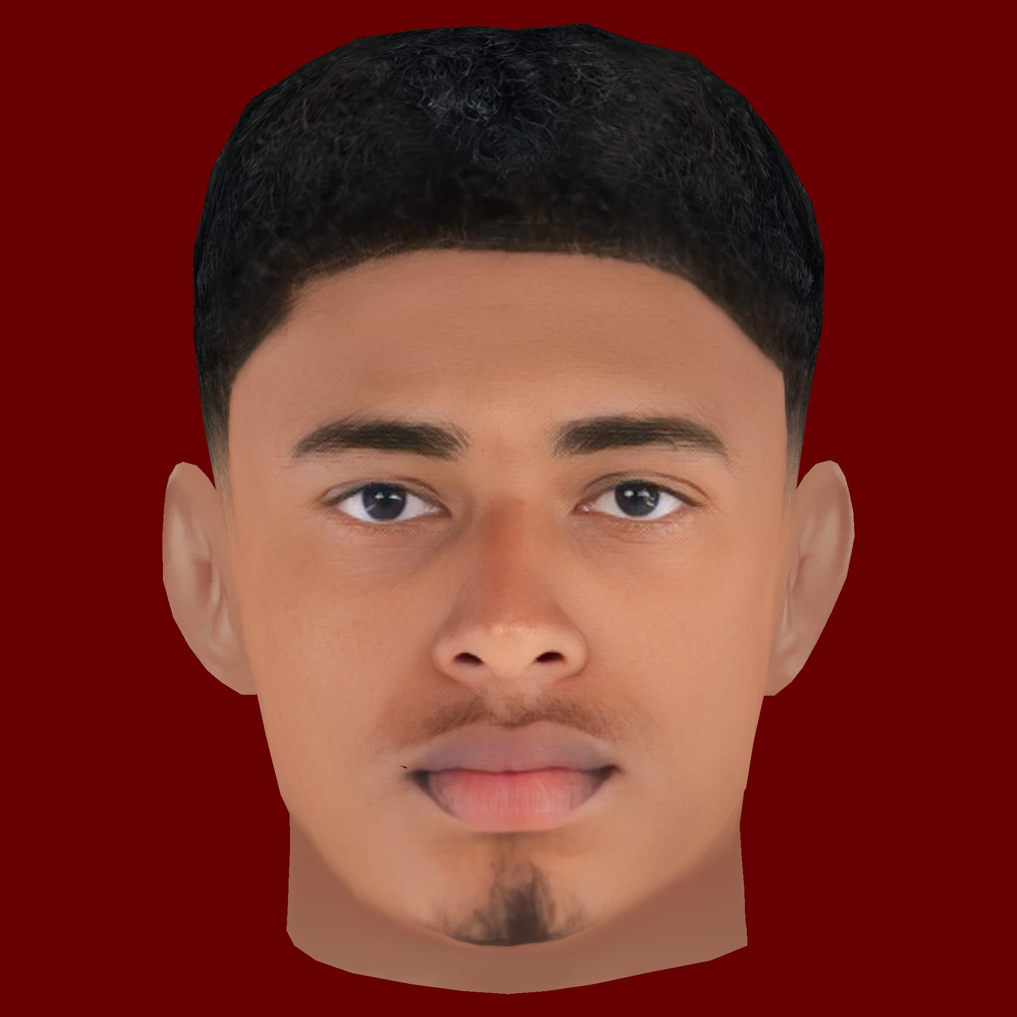 Jude Bellingham Head - Low Poly Head for Game 3D Model by Nammichael