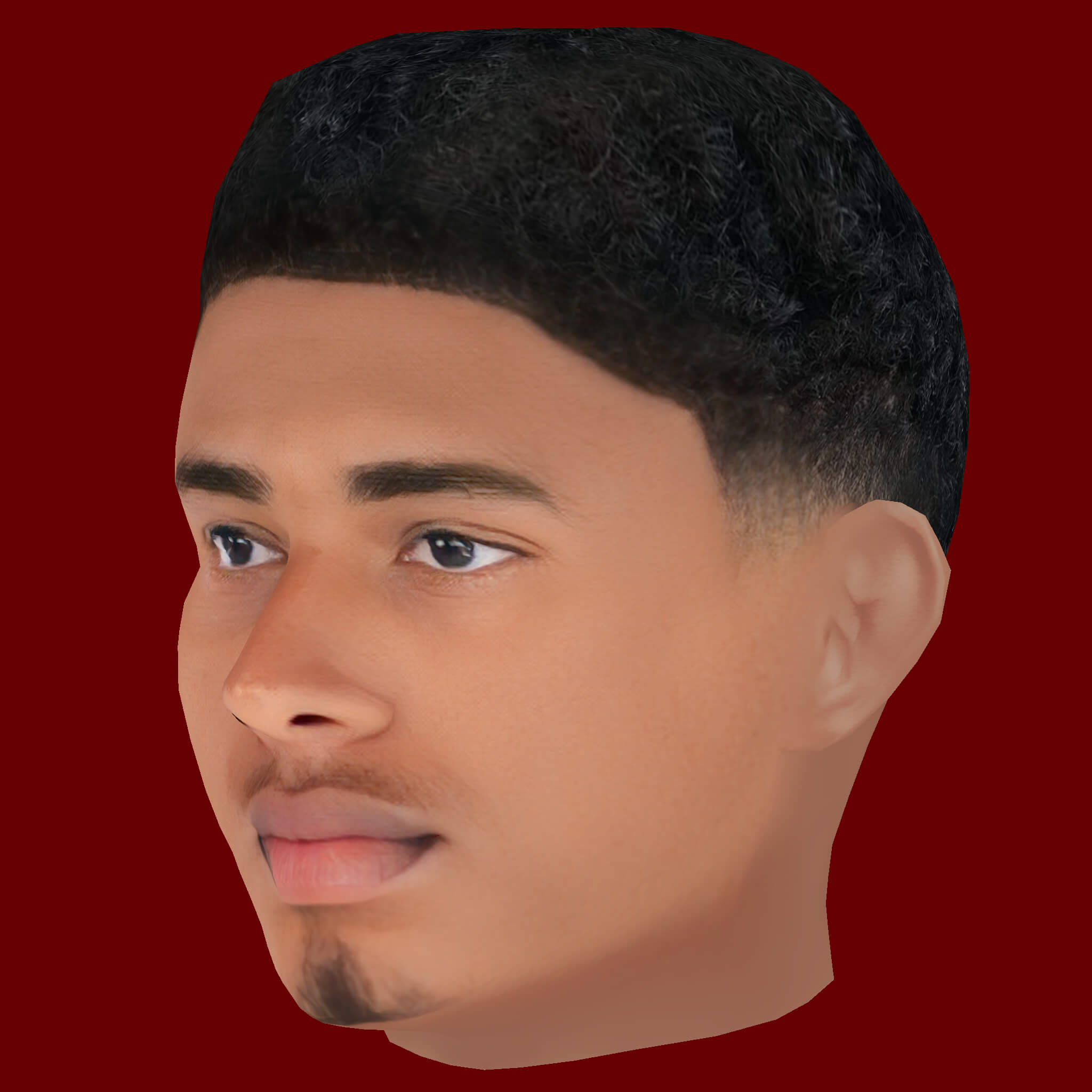 Jude Bellingham Head - Low Poly Head for Game 3D Model by Nammichael