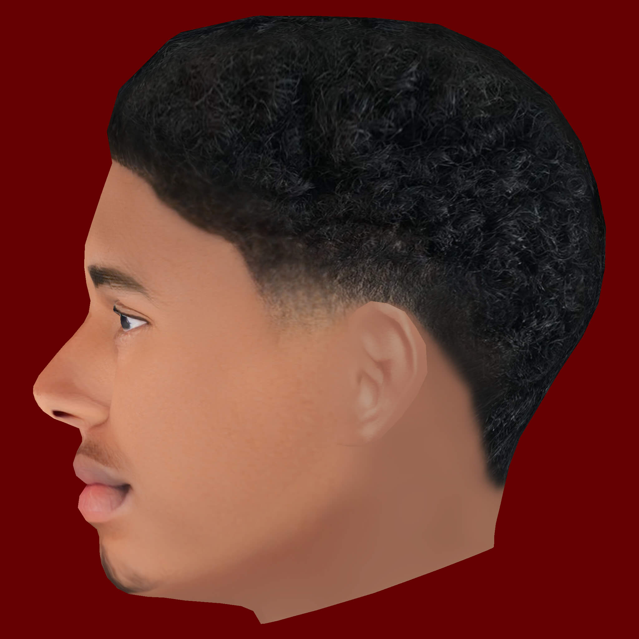 Jude Bellingham Head - Low Poly Head for Game 3D Model by Nammichael