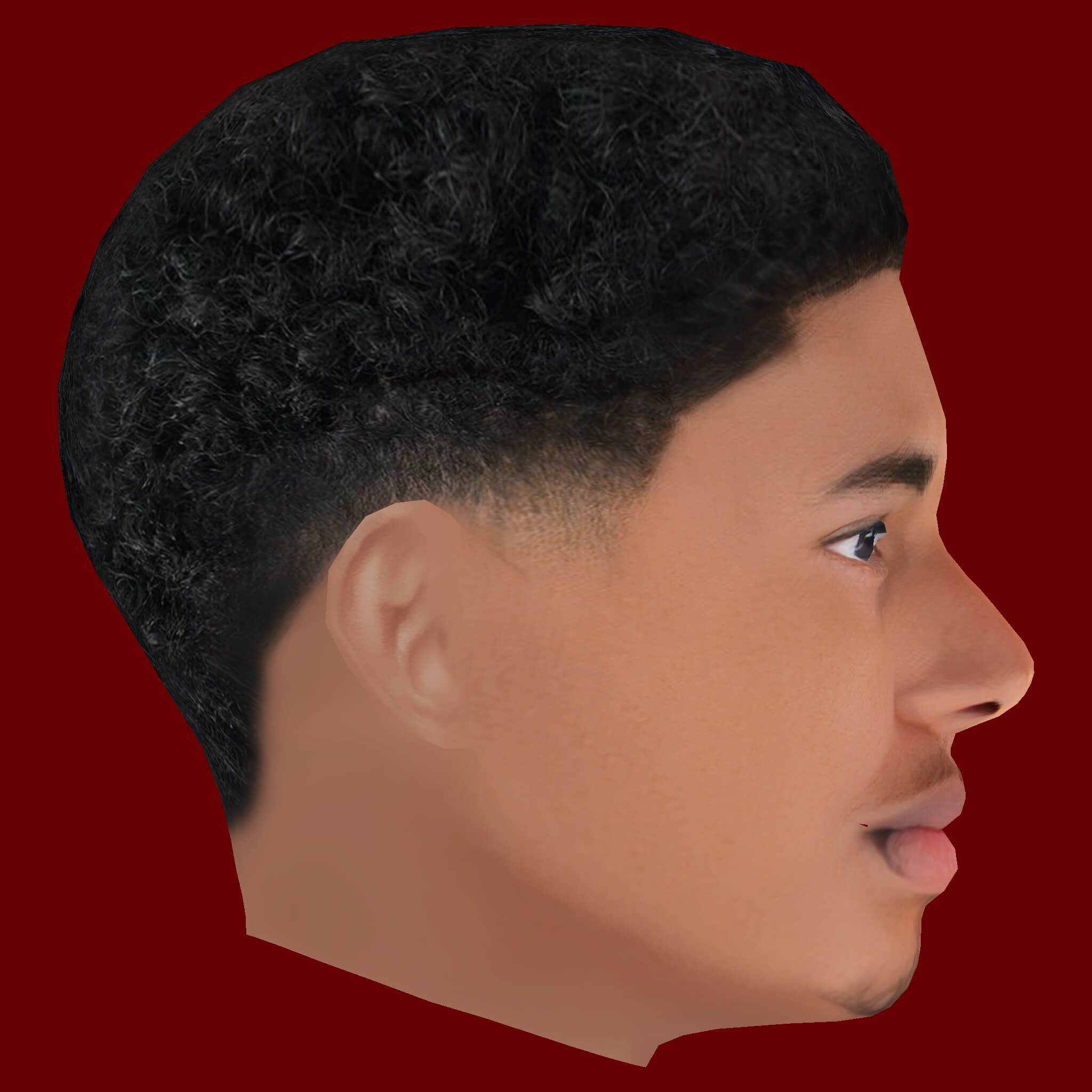 Jude Bellingham Head - Low Poly Head for Game 3D Model by Nammichael