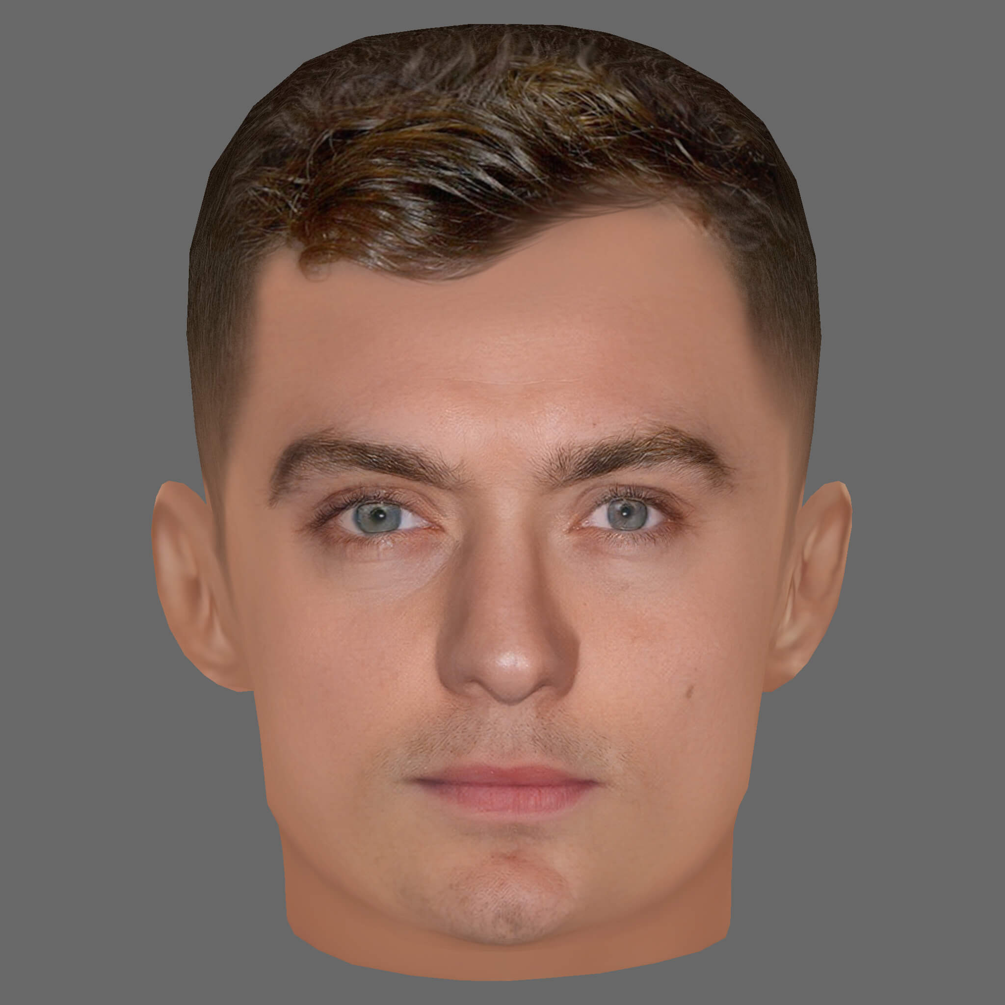 Jude Law Head - Low Poly Head for Game Low Poly 3D Model by Nammichael