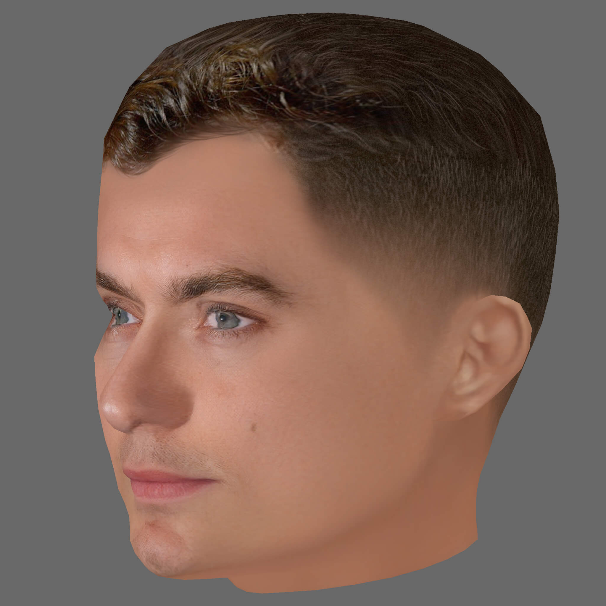 Jude Law Head - Low Poly Head for Game Low Poly 3D Model by Nammichael
