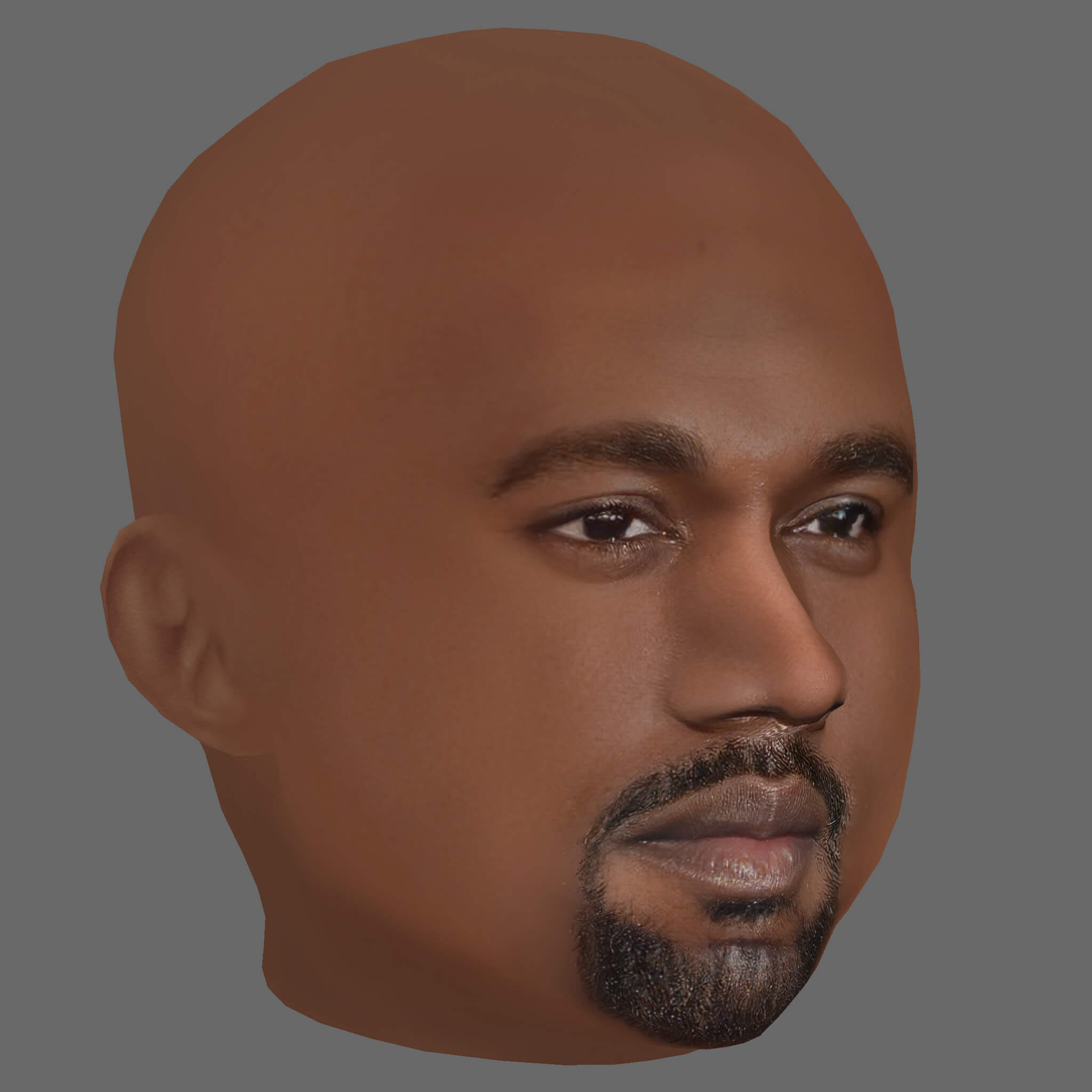 Kanye West Head - 3D Model by Nammichael