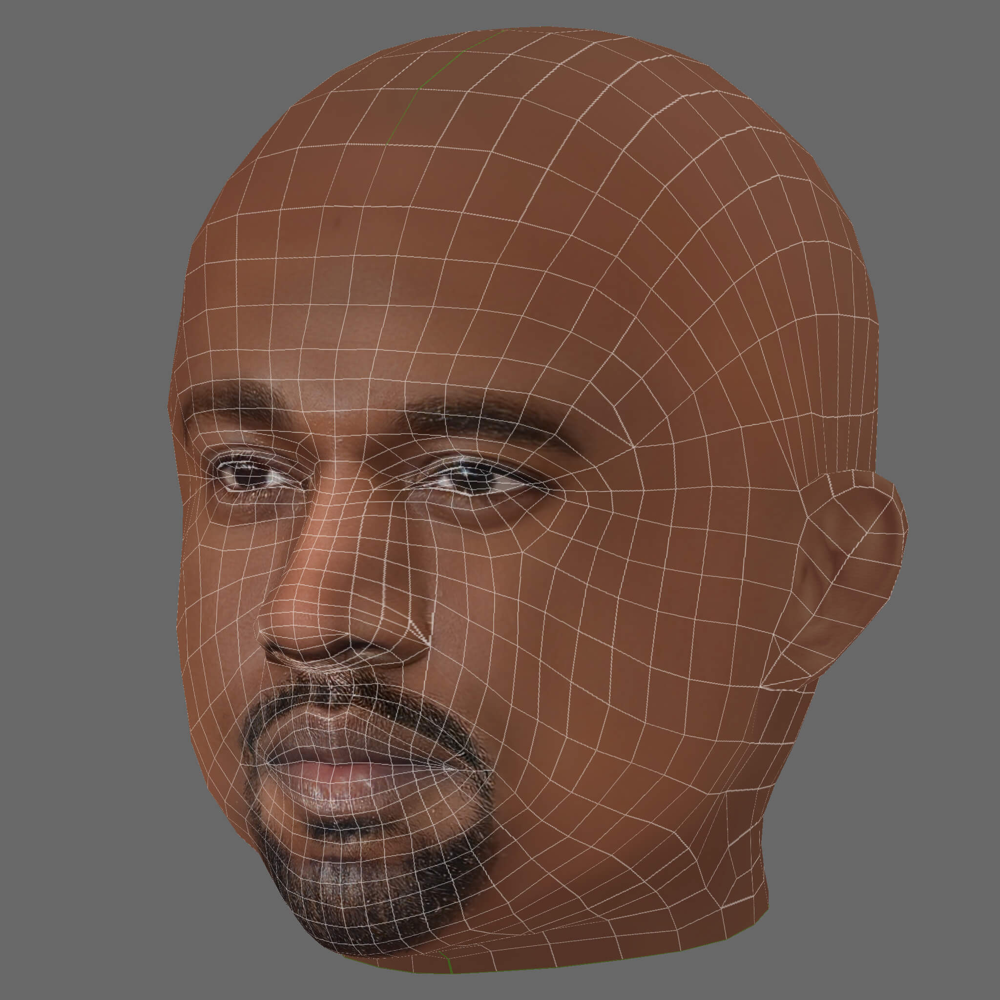 Kanye West Head - 3D Model by Nammichael