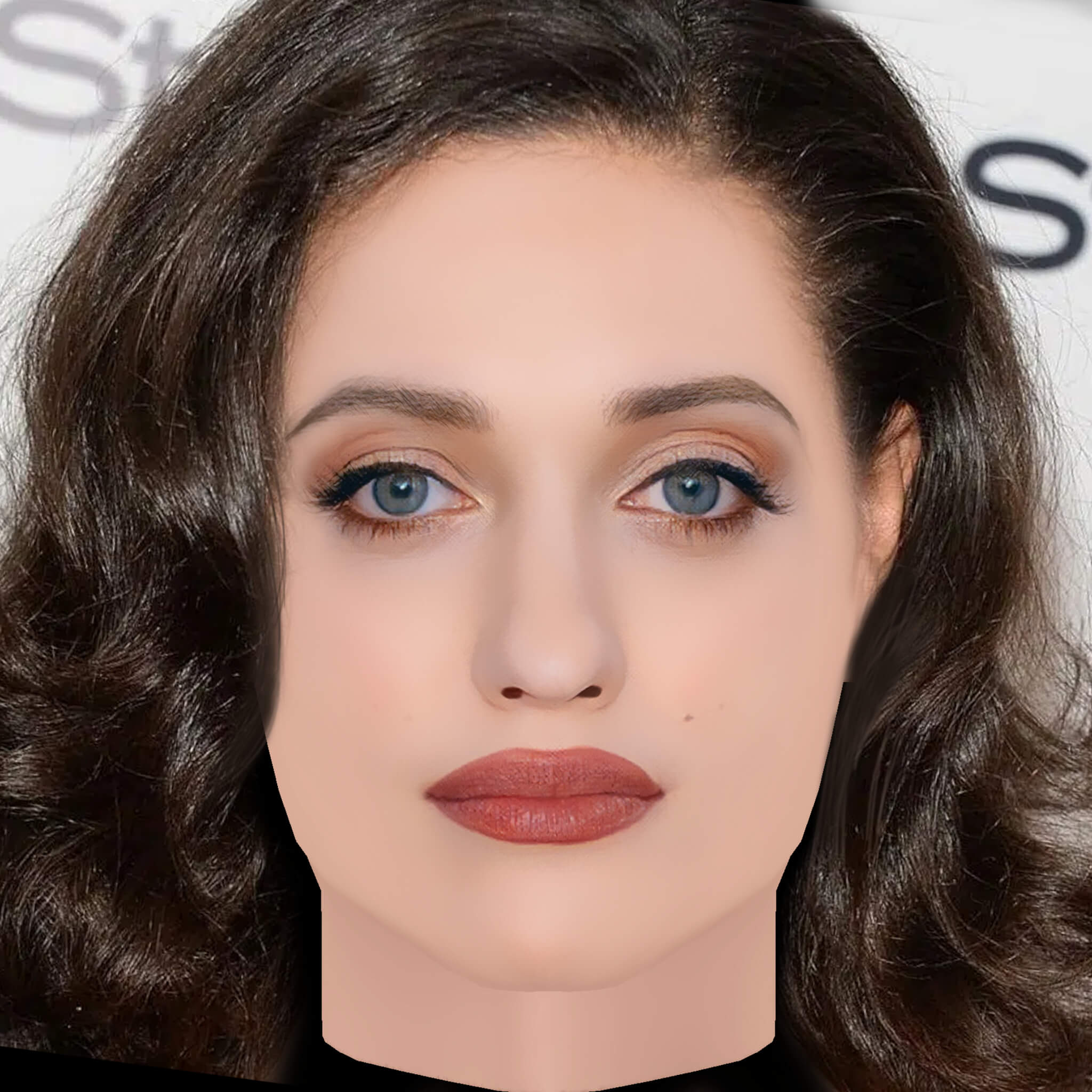 Kat Dennings Head - No Hair - Low Poly Head for Game 3D Model by Nammichael