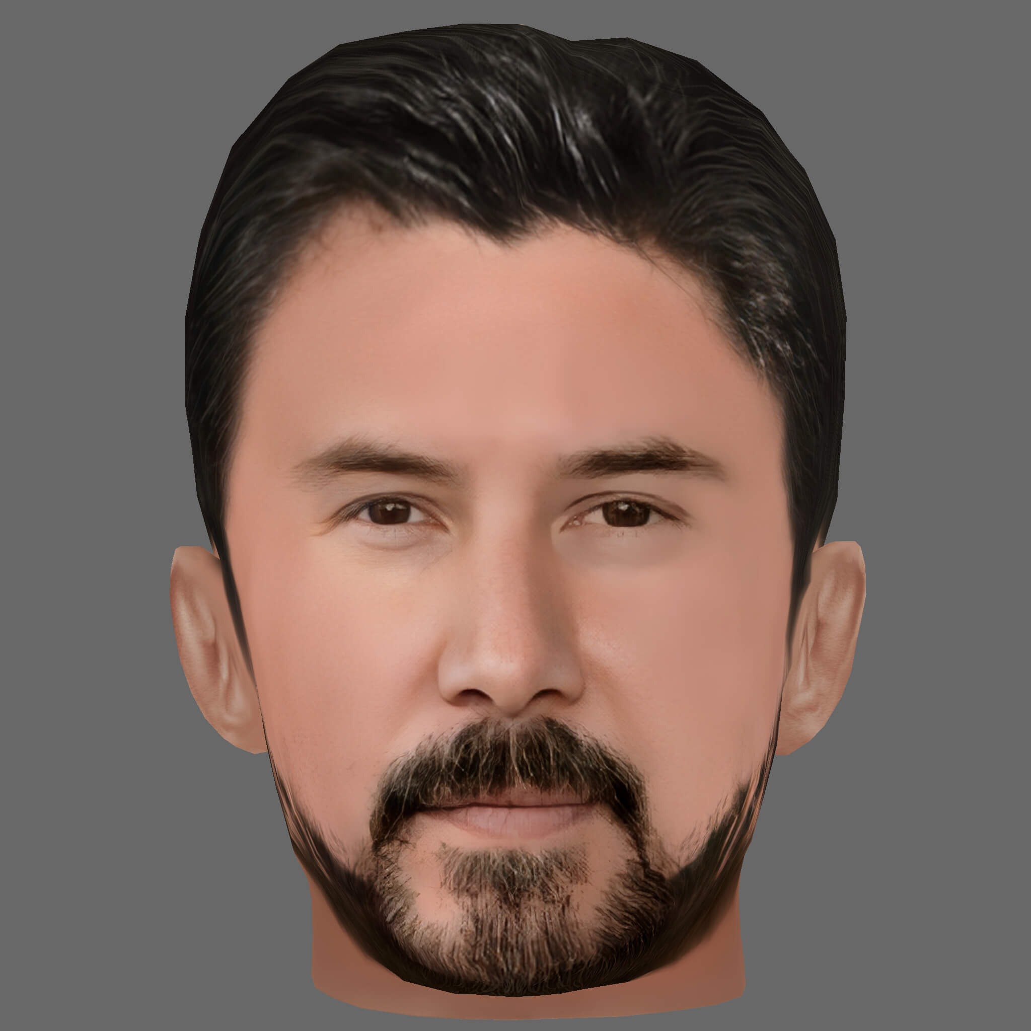 Keanu Reeves Head - Low Poly Head for Game 3D Model by Nammichael