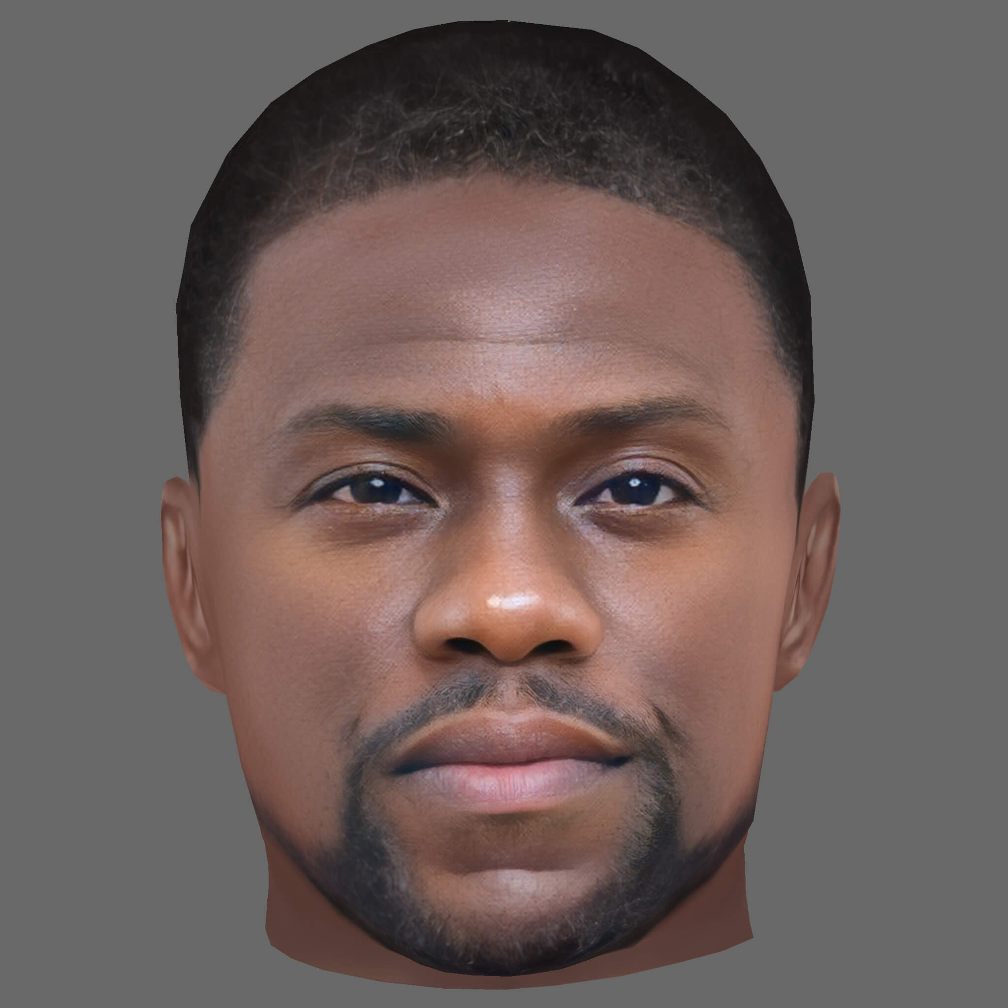 Kevin Hart Head - Low Poly Head for Game Low Poly 3D Model by Nammichael
