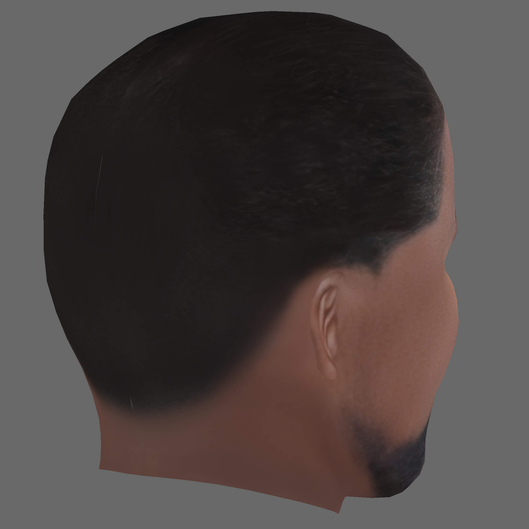 Kevin Hart Head - Low Poly Head for Game Low Poly 3D Model by Nammichael