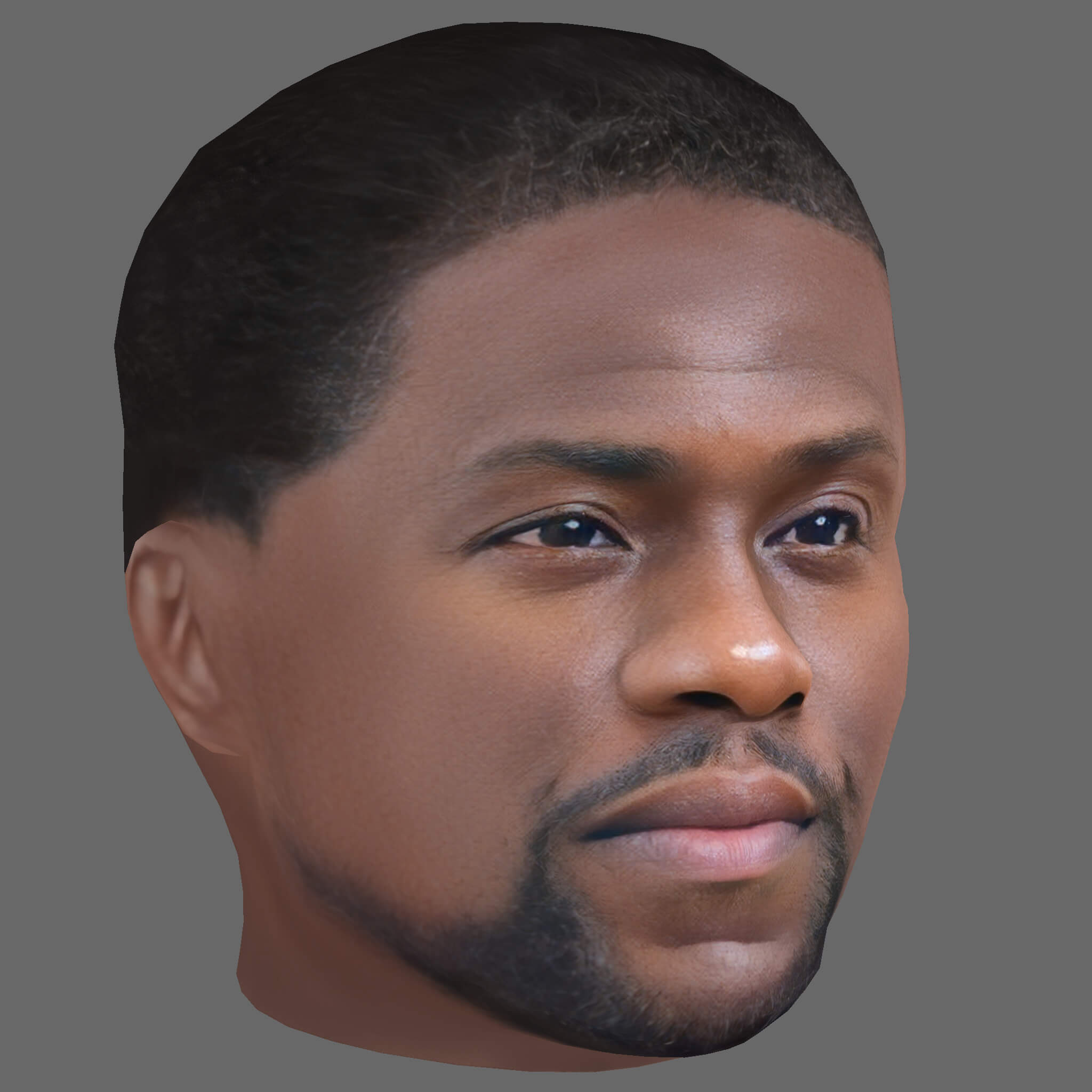 Kevin Hart Head - Low Poly Head for Game Low Poly 3D Model by Nammichael