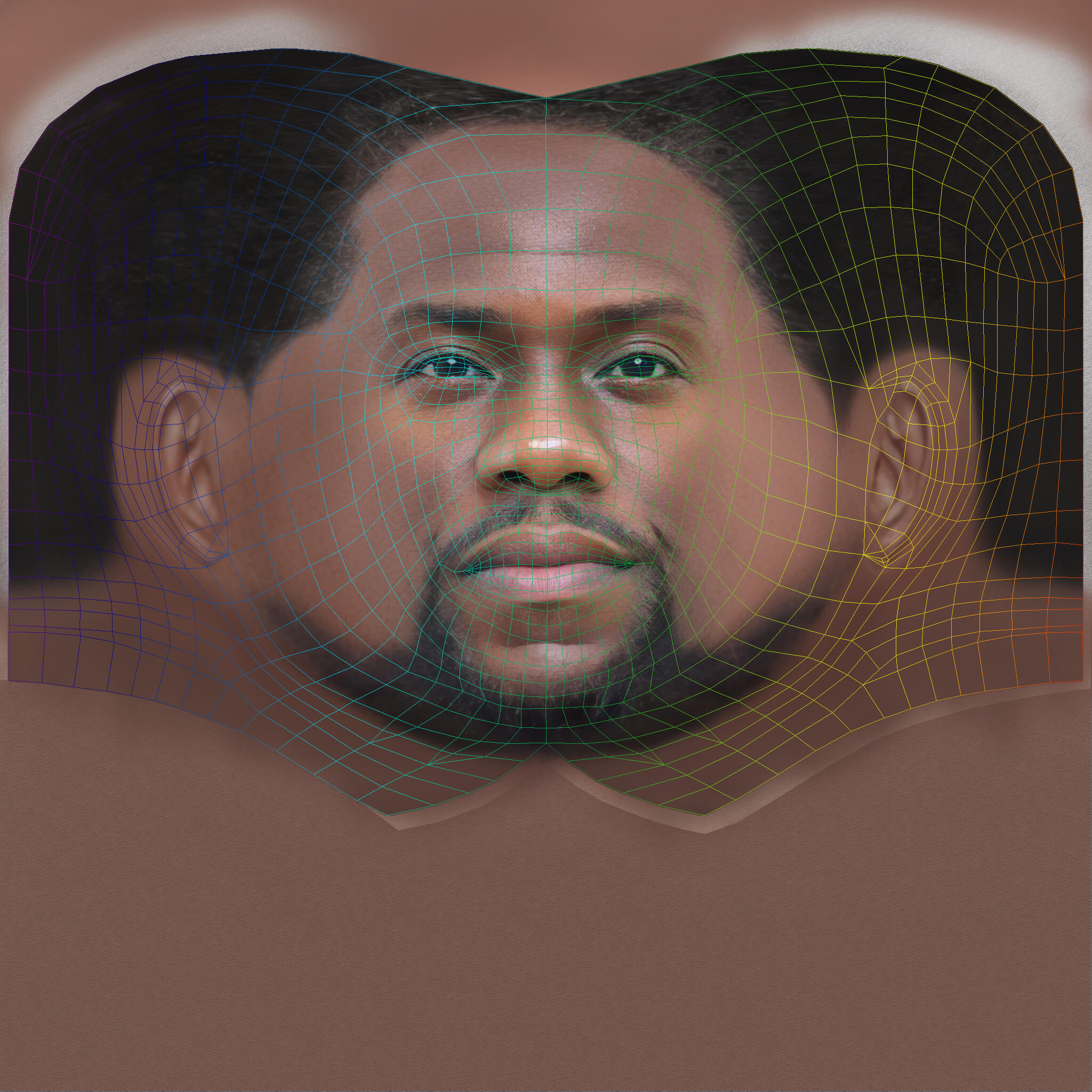 Kevin Hart Head - Low Poly Head for Game Low Poly 3D Model by Nammichael