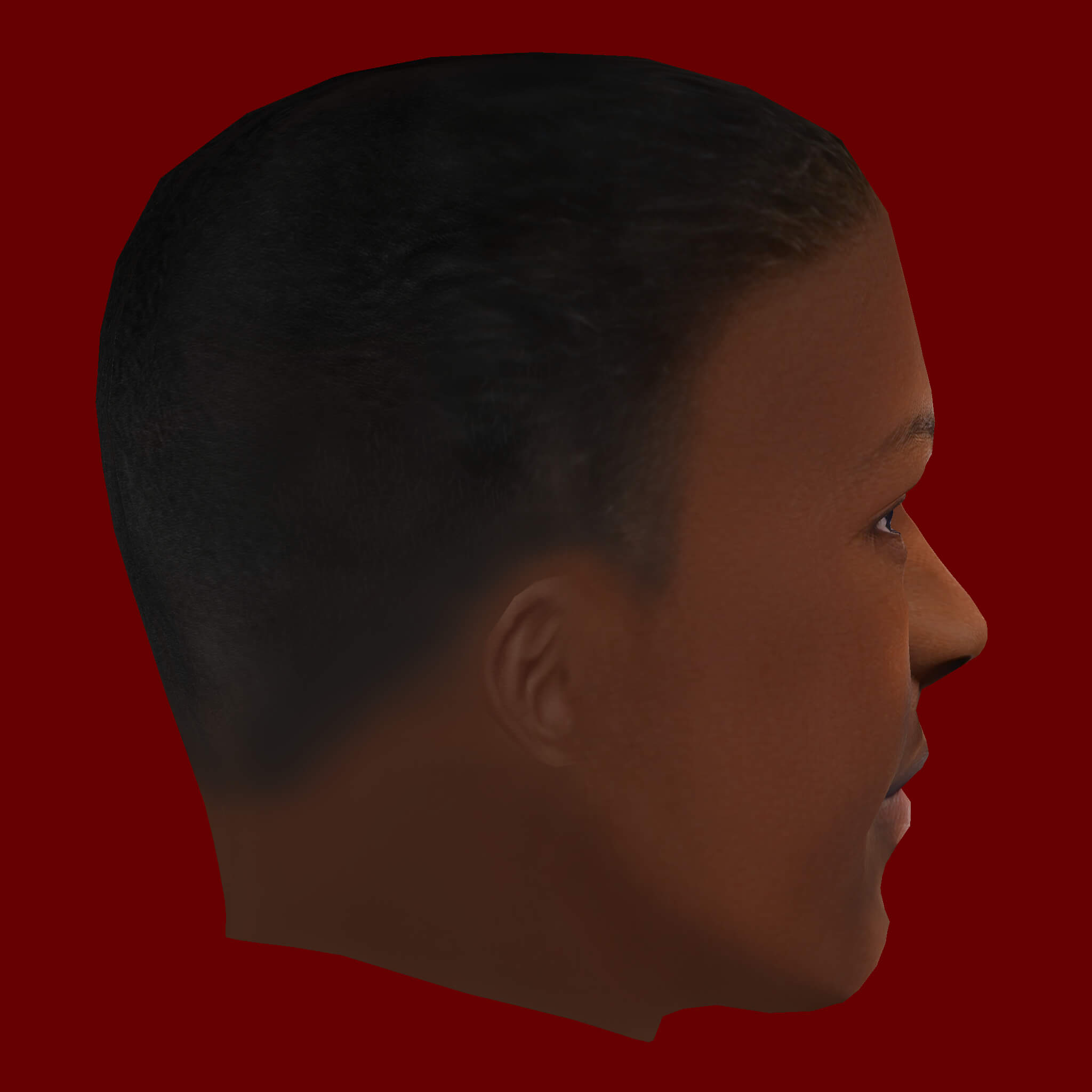 Kobbie Mainoo Head - Low Poly Head for Game 3D Model by Nammichael