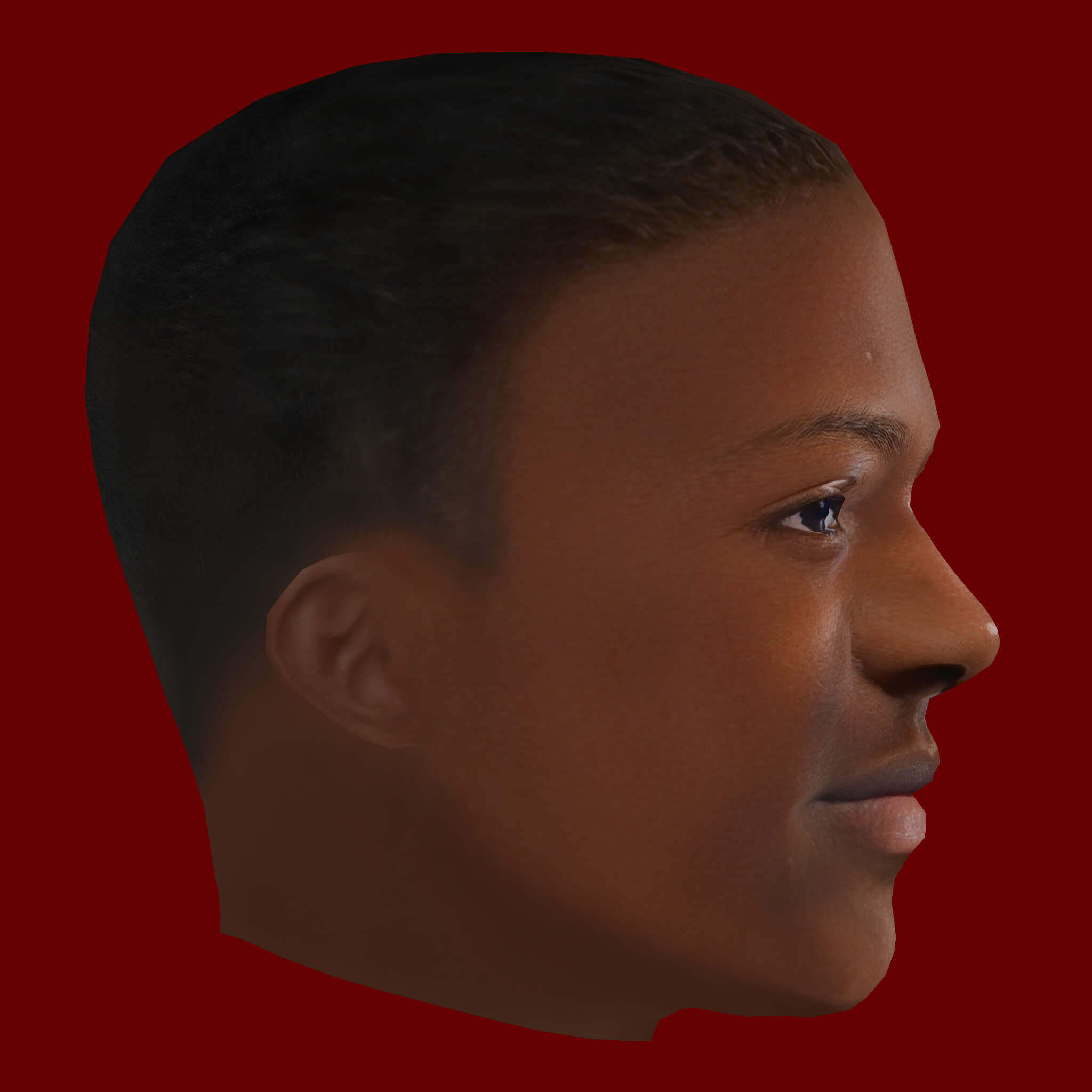Kobbie Mainoo Head - Low Poly Head for Game 3D Model by Nammichael