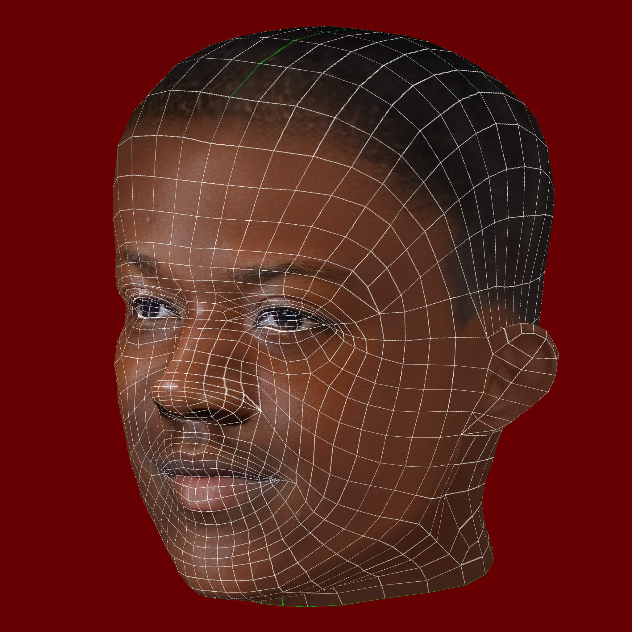 Kobbie Mainoo Head - Low Poly Head for Game 3D Model by Nammichael