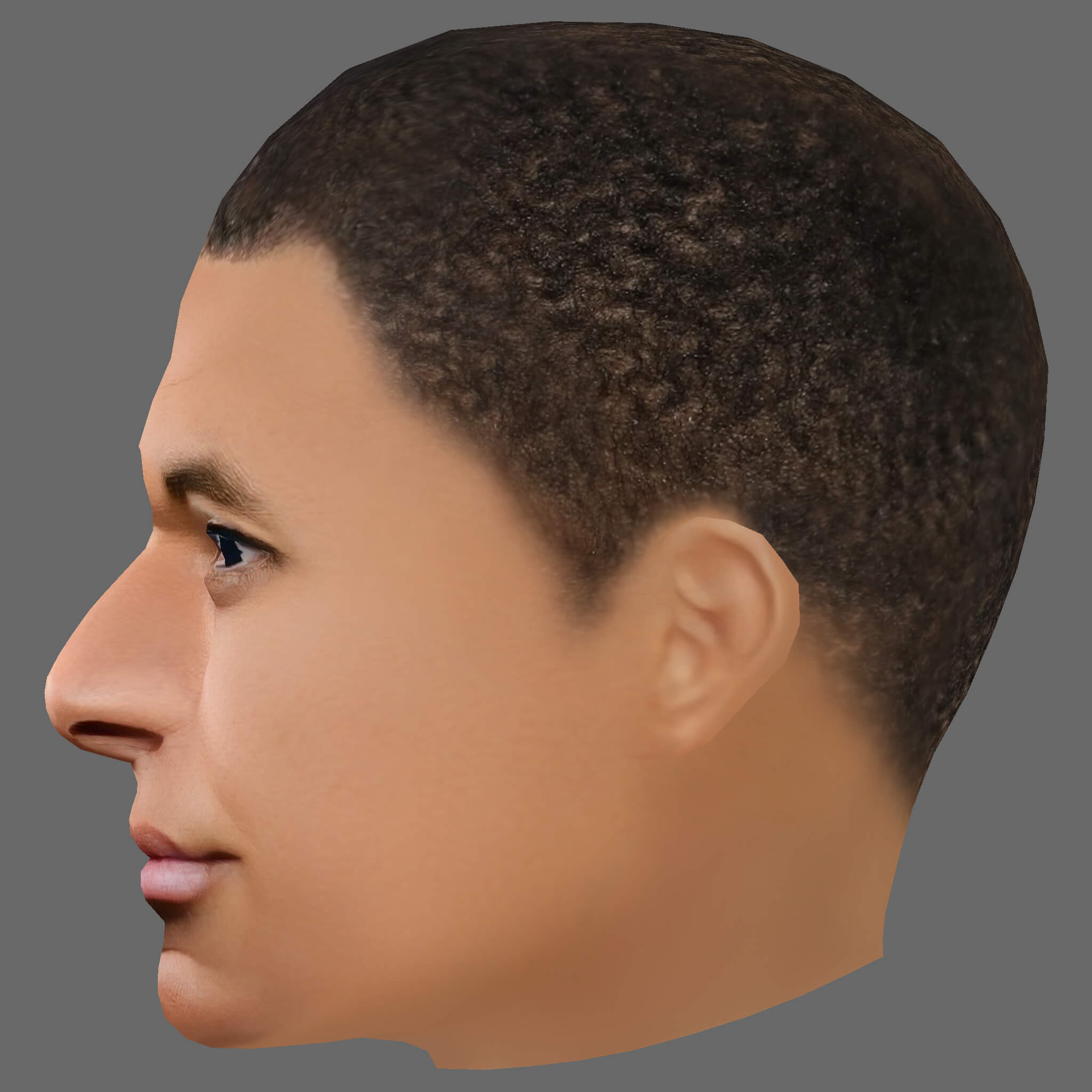 Kylian Mbappe Head - 3D Model by Nammichael