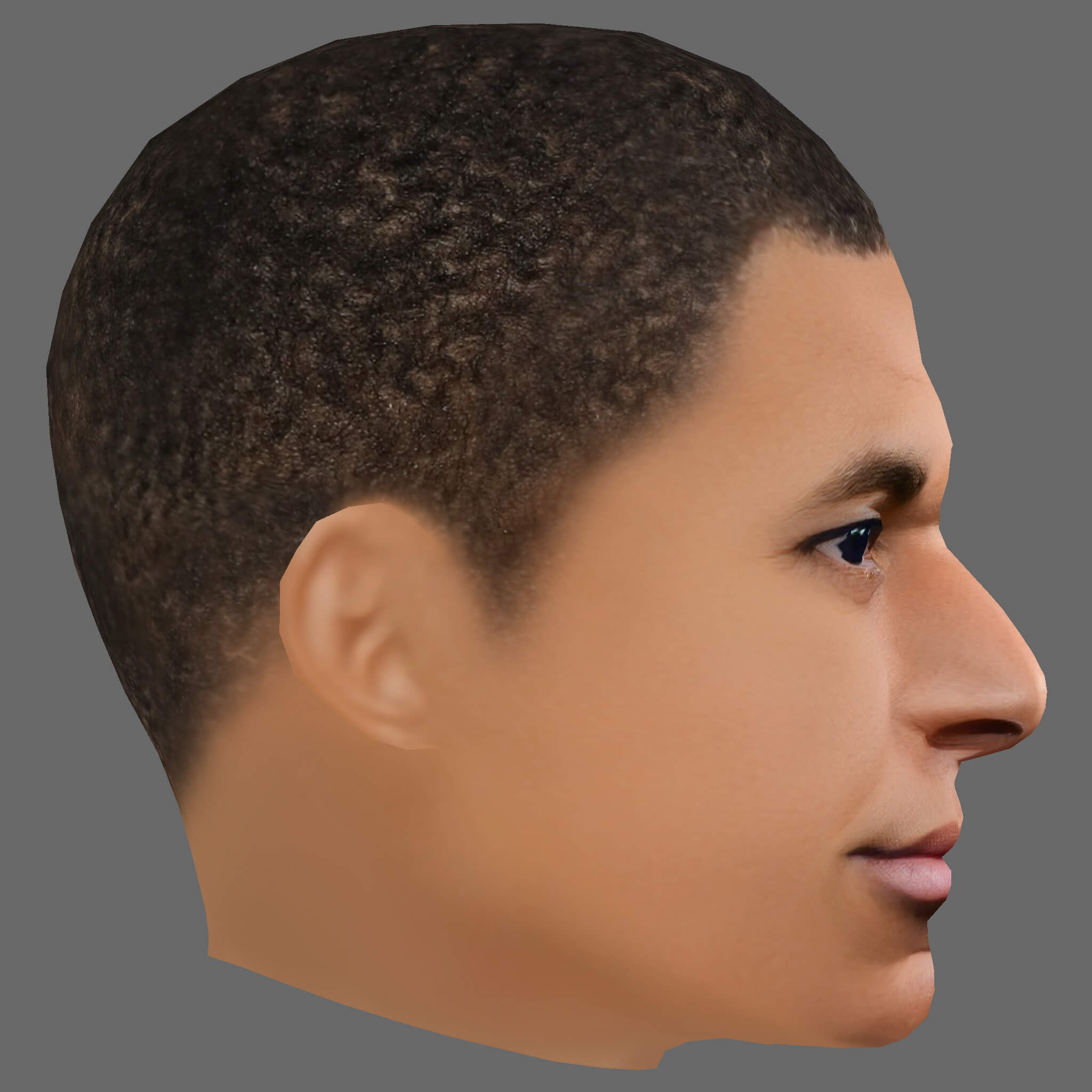 Kylian Mbappe Head - 3D Model by Nammichael