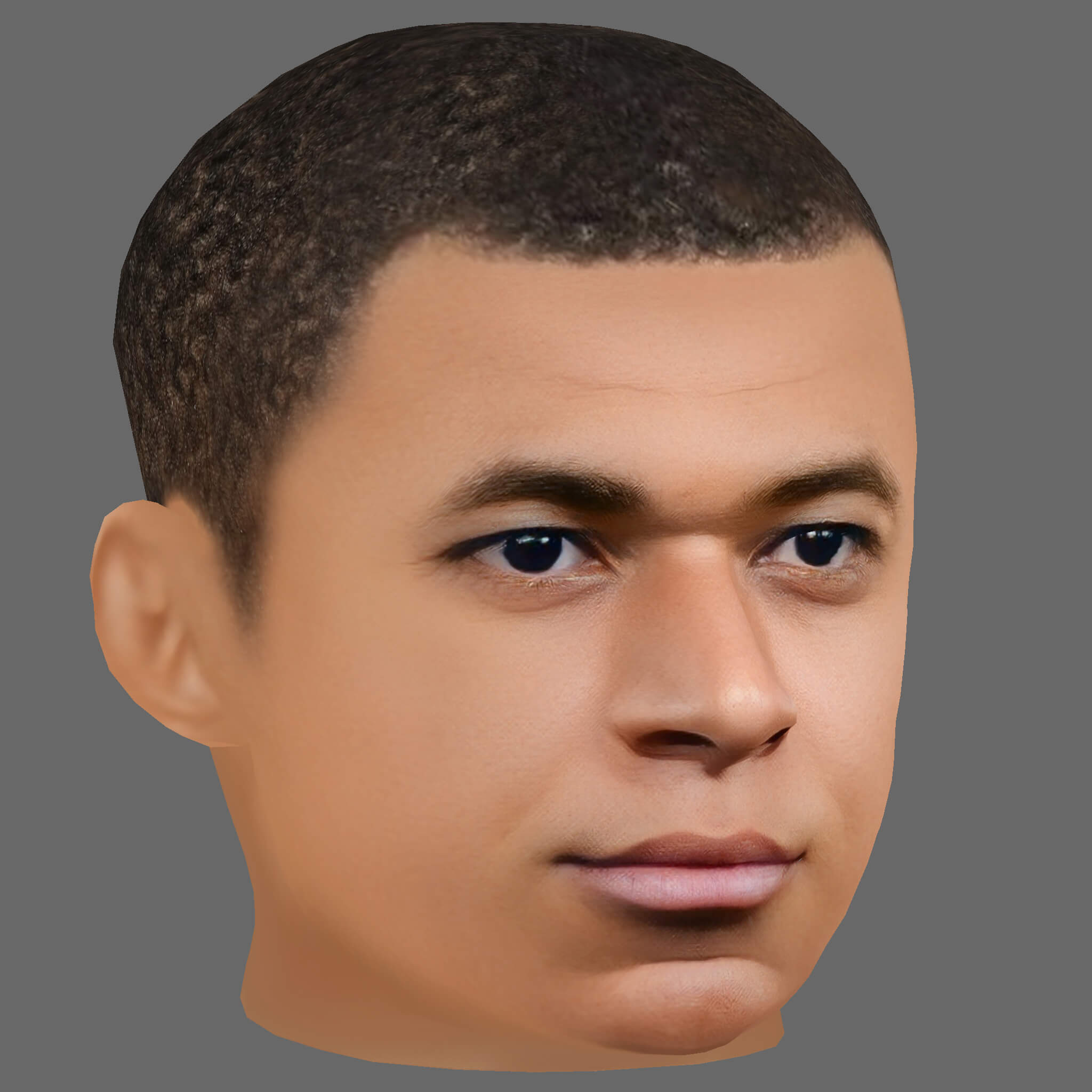 Kylian Mbappe Head - 3D Model by Nammichael