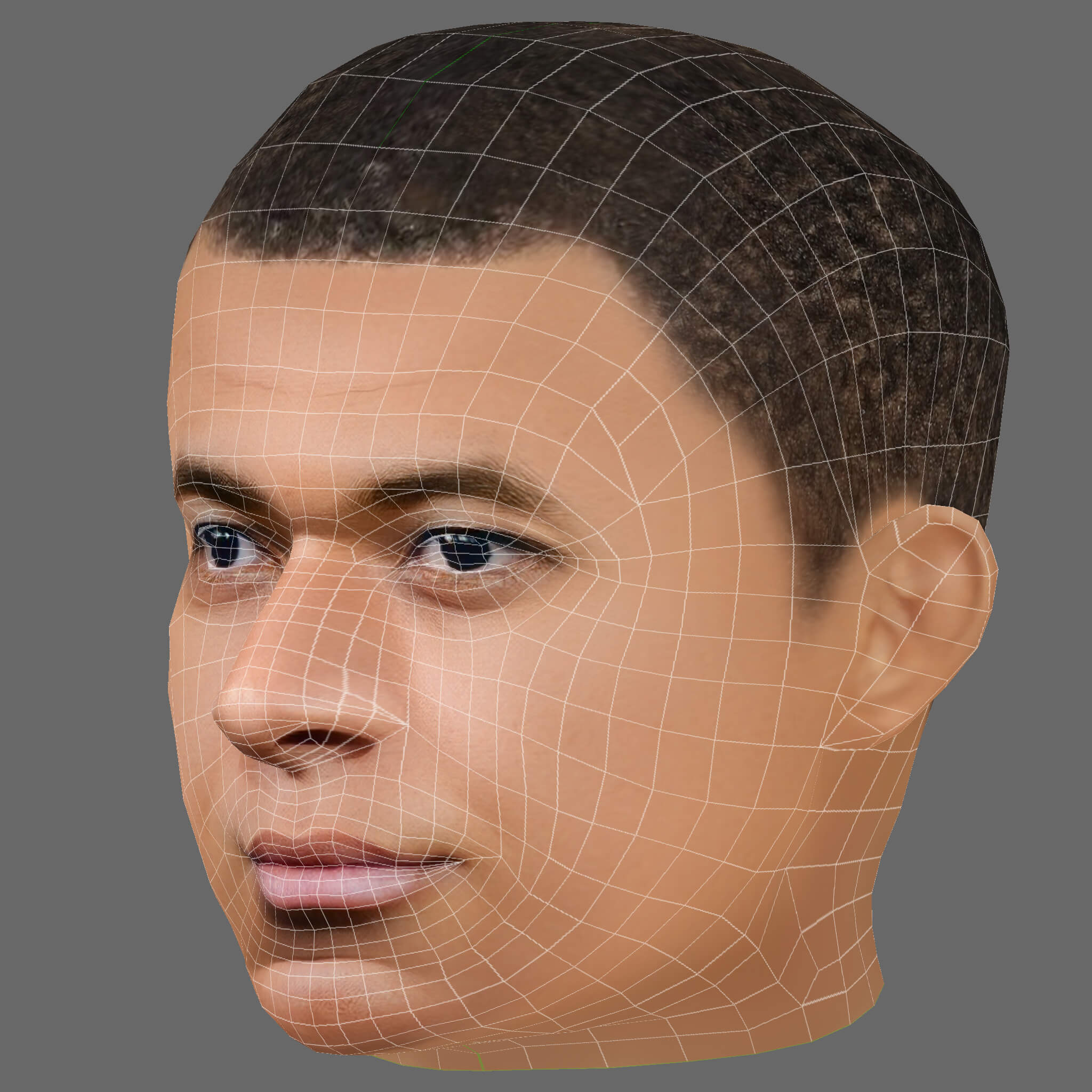 Kylian Mbappe Head - 3D Model by Nammichael