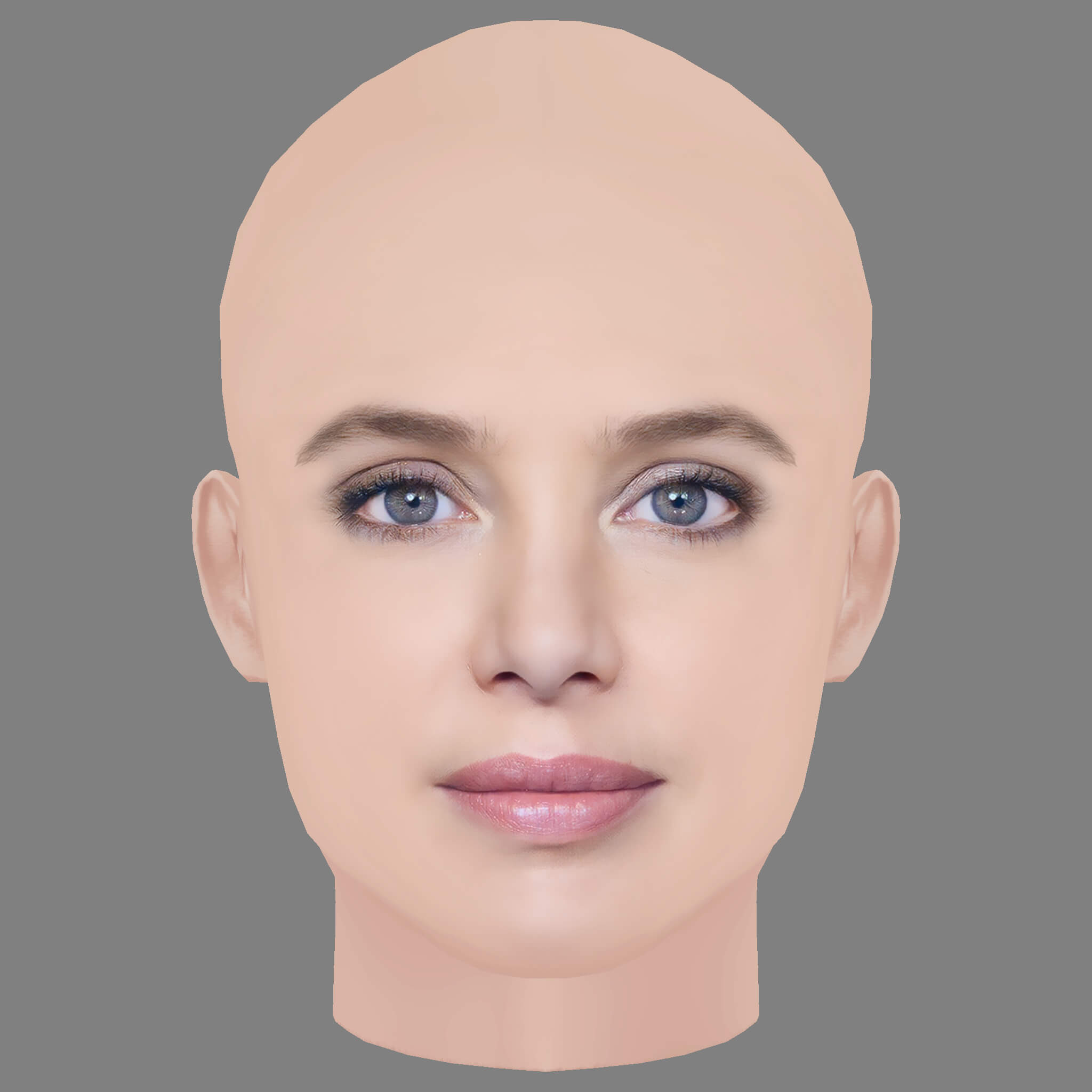 Laetitia Dosch Head - No Hair - Low Poly Head for Game 3D Model by ...