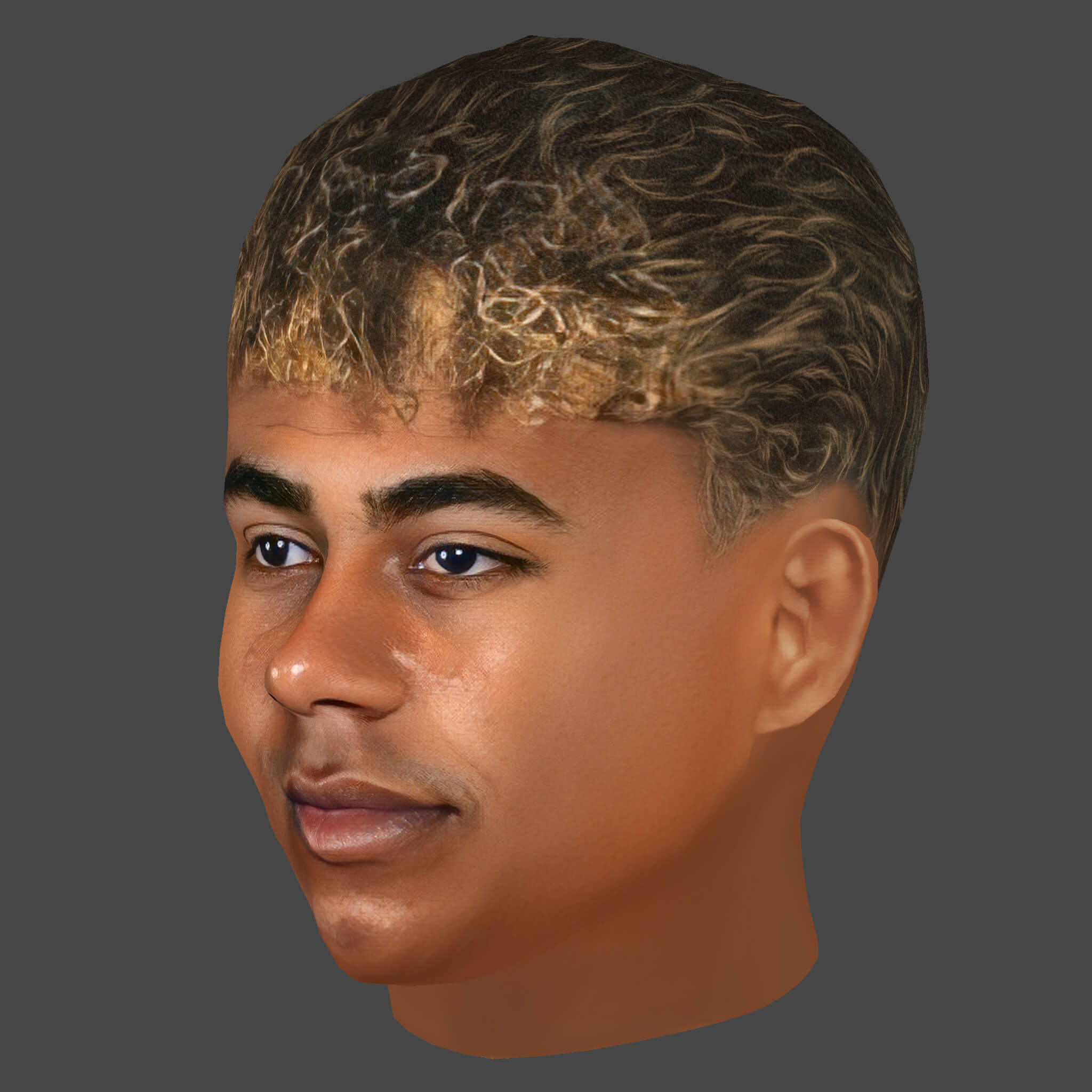 Lamine Yamal Head - Low Poly Head for Game 3D Model by Nammichael