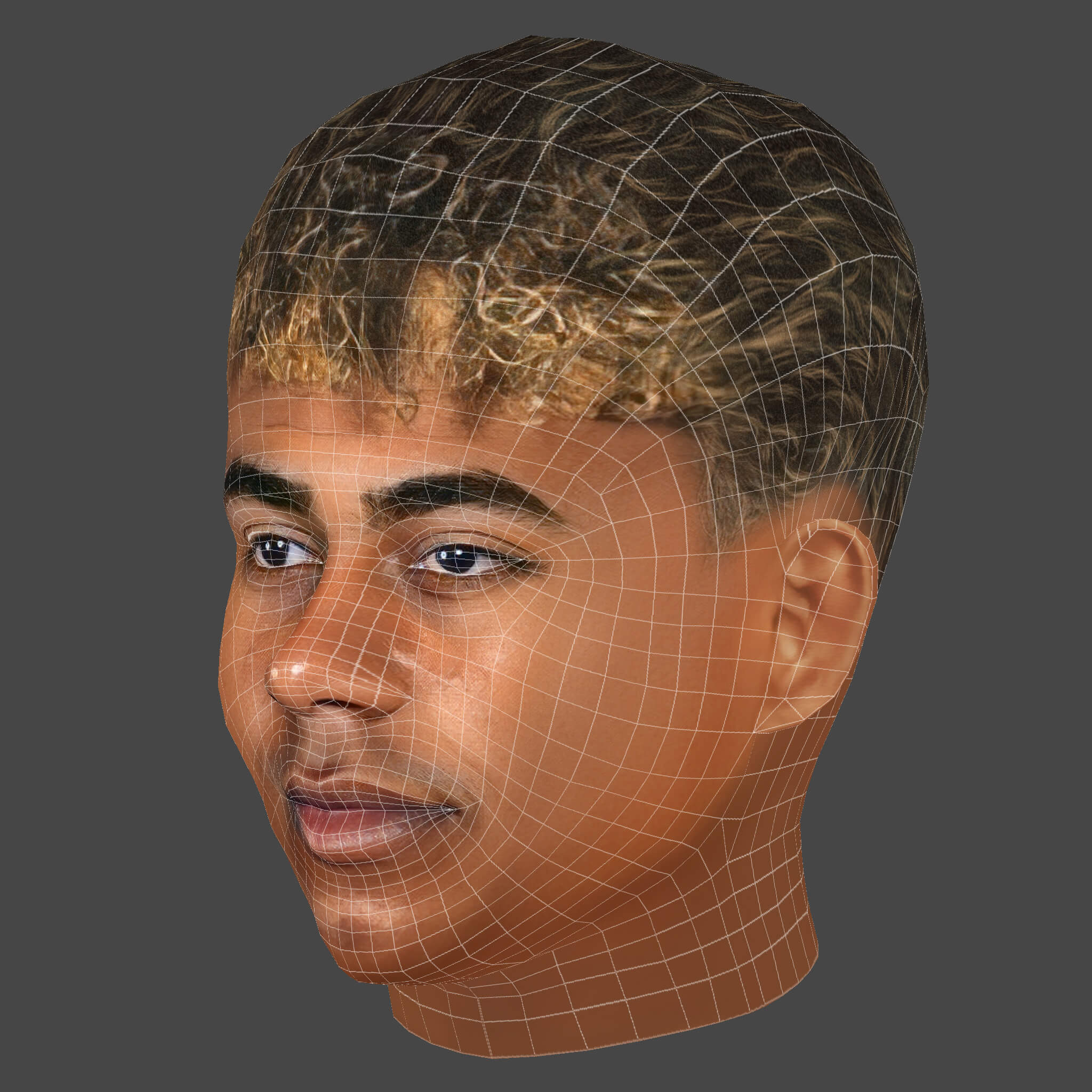 Lamine Yamal Head - Low Poly Head for Game 3D Model by Nammichael