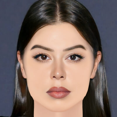 Lauren Chan Head - No Hair - Low Poly Head for Game 3D Model by Nammichael