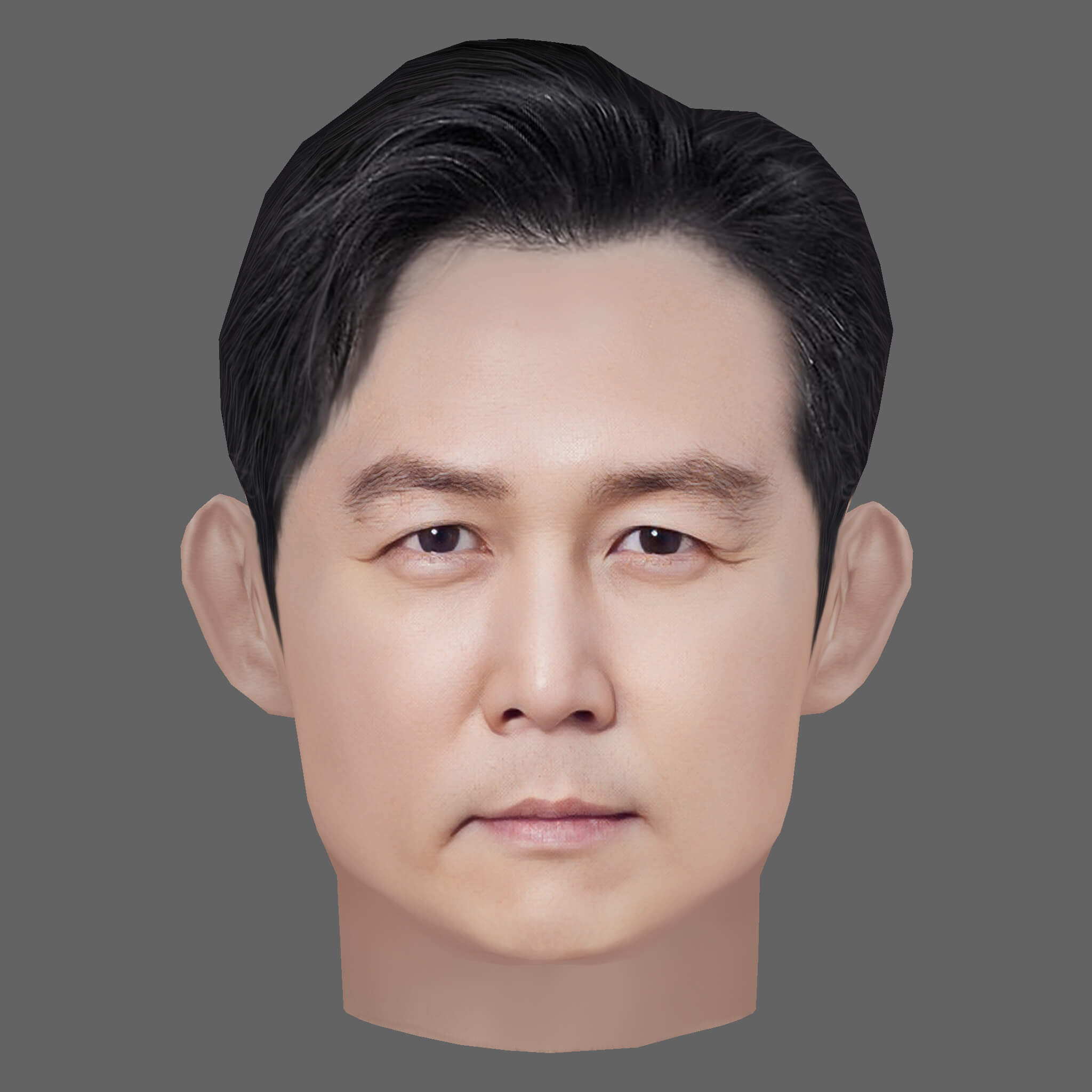Lee Jung-Jae Head - Low Poly Head for Game 3D Model by Nammichael