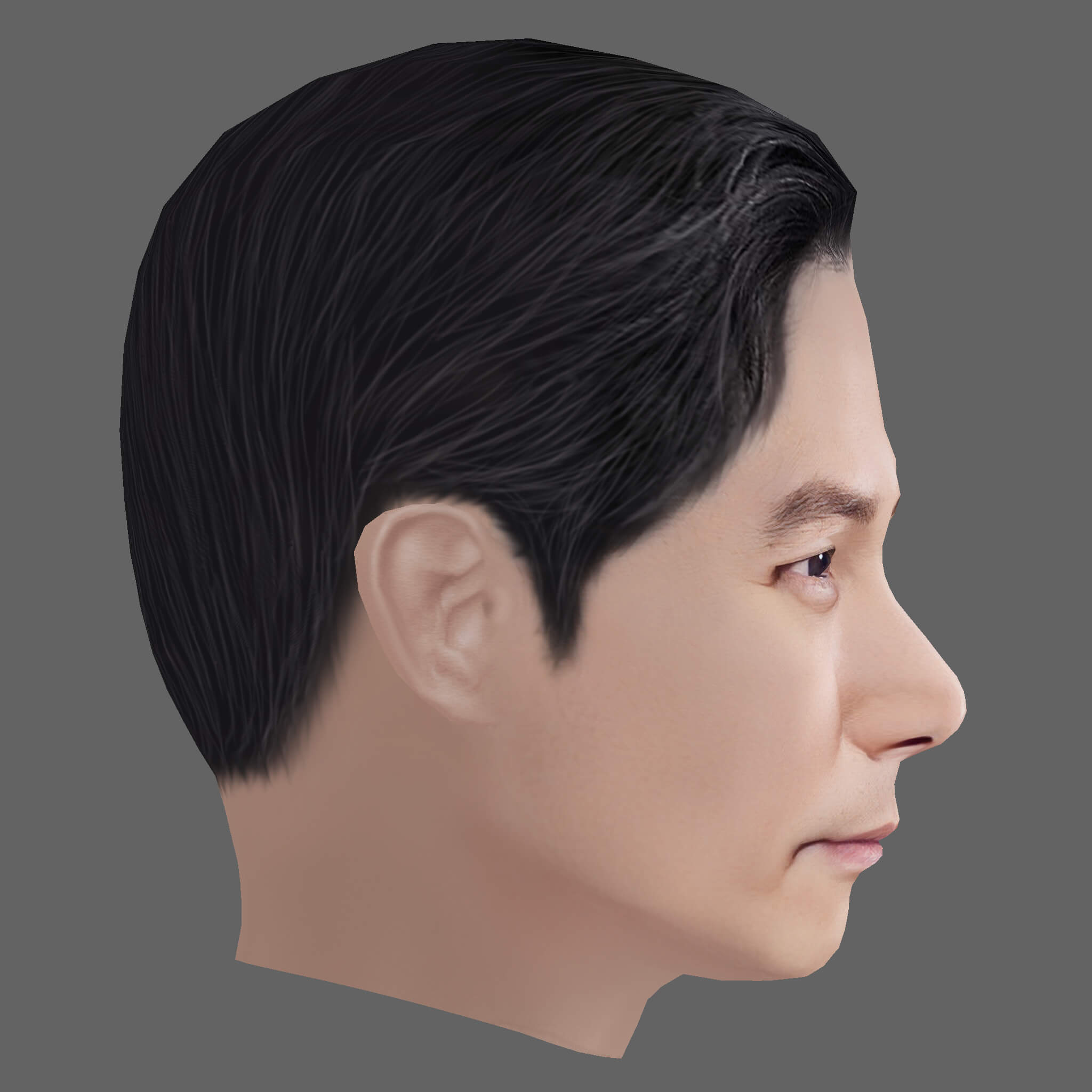 Lee Jung-Jae Head - Low Poly Head for Game 3D Model by Nammichael