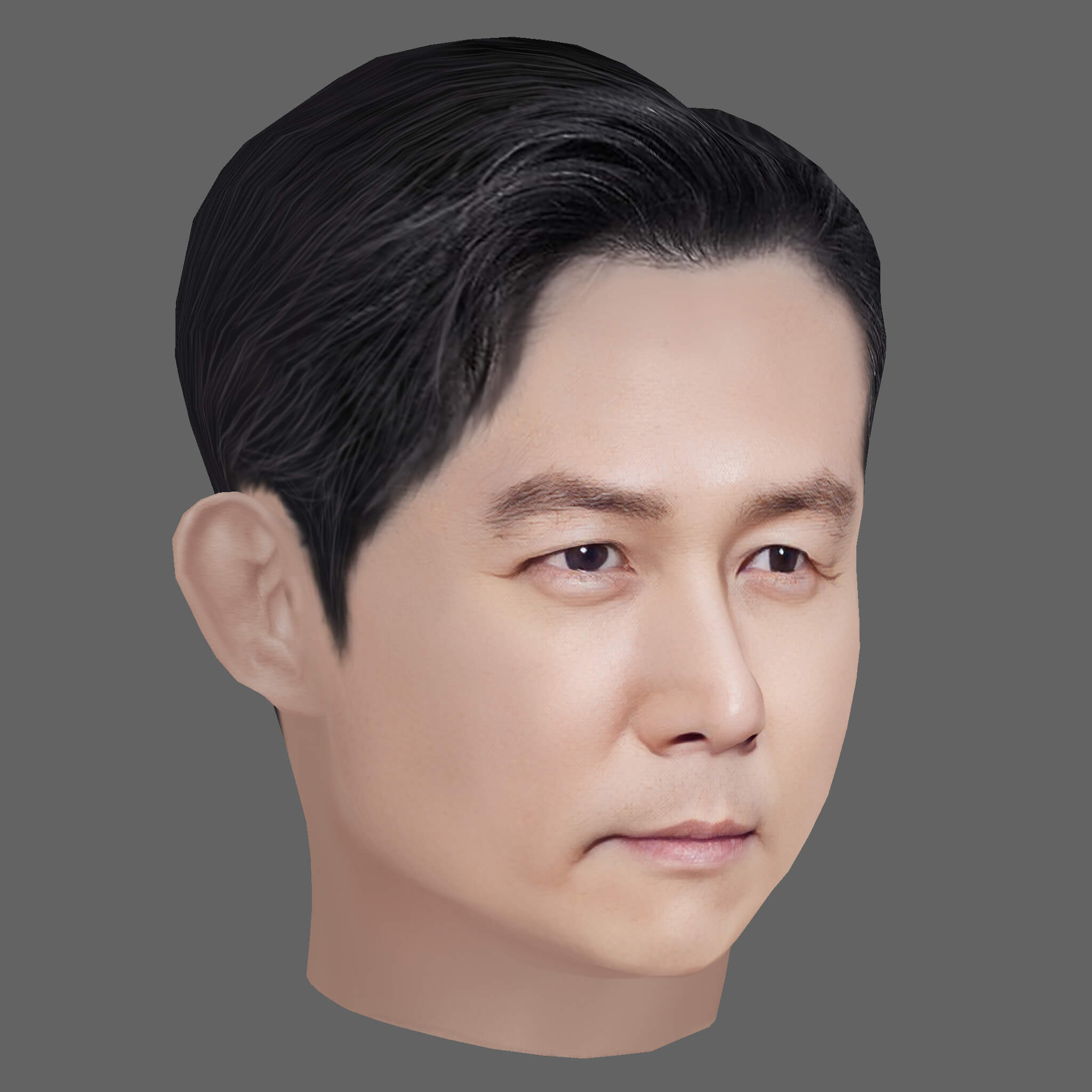Lee Jung-Jae Head - Low Poly Head for Game 3D Model by Nammichael