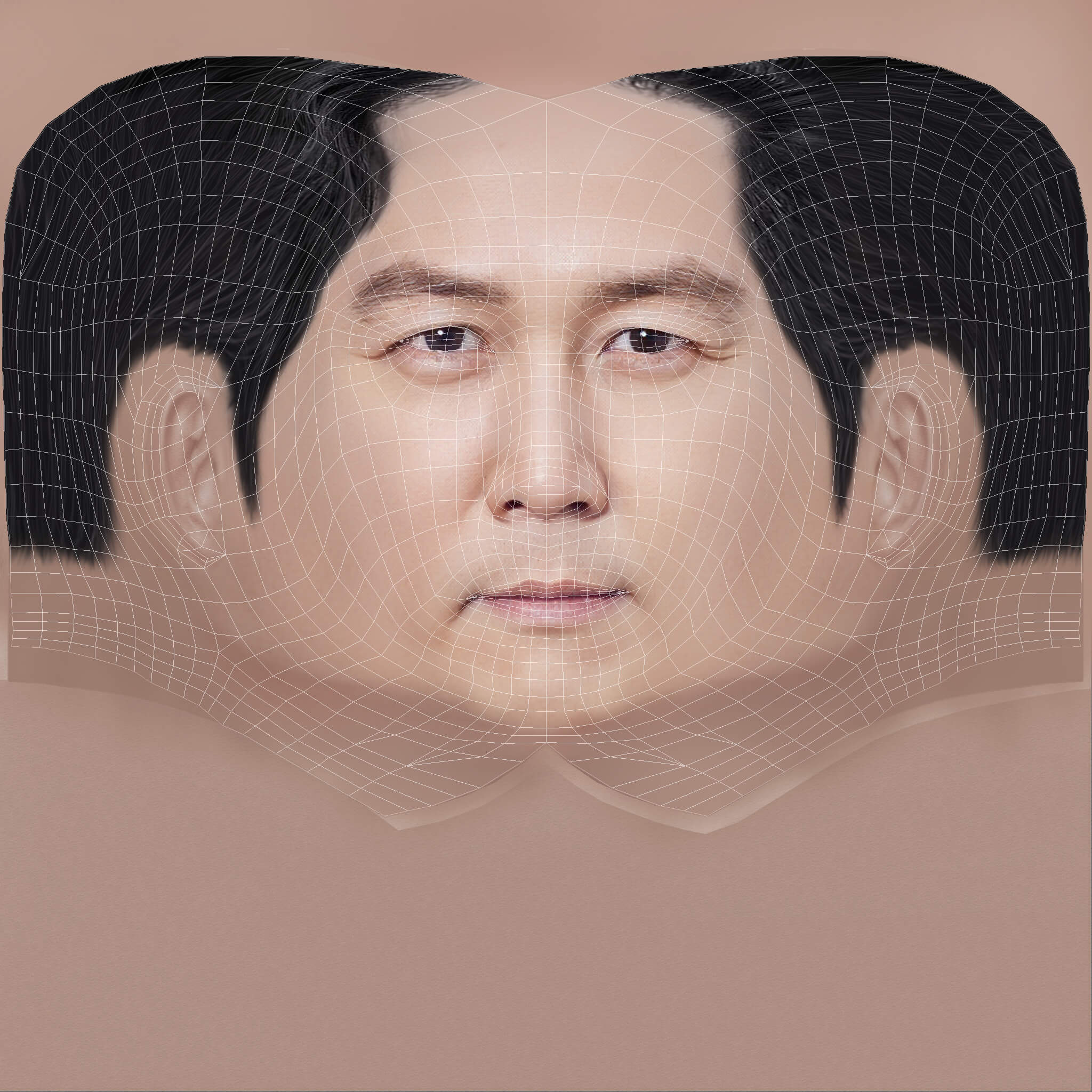Lee Jung-Jae Head - Low Poly Head for Game 3D Model by Nammichael