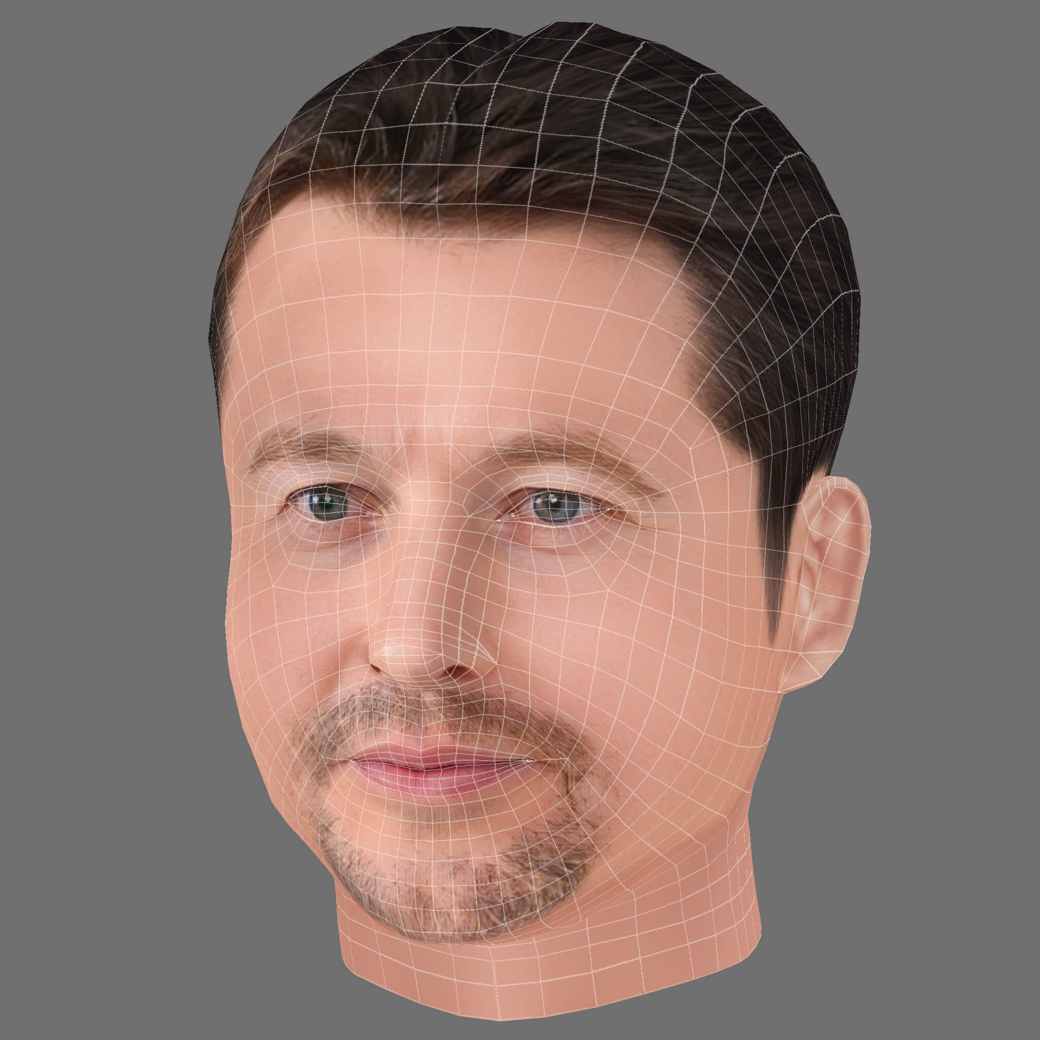 Leigh Whannell Head - Low Poly Head for Game 3D Model by Nammichael