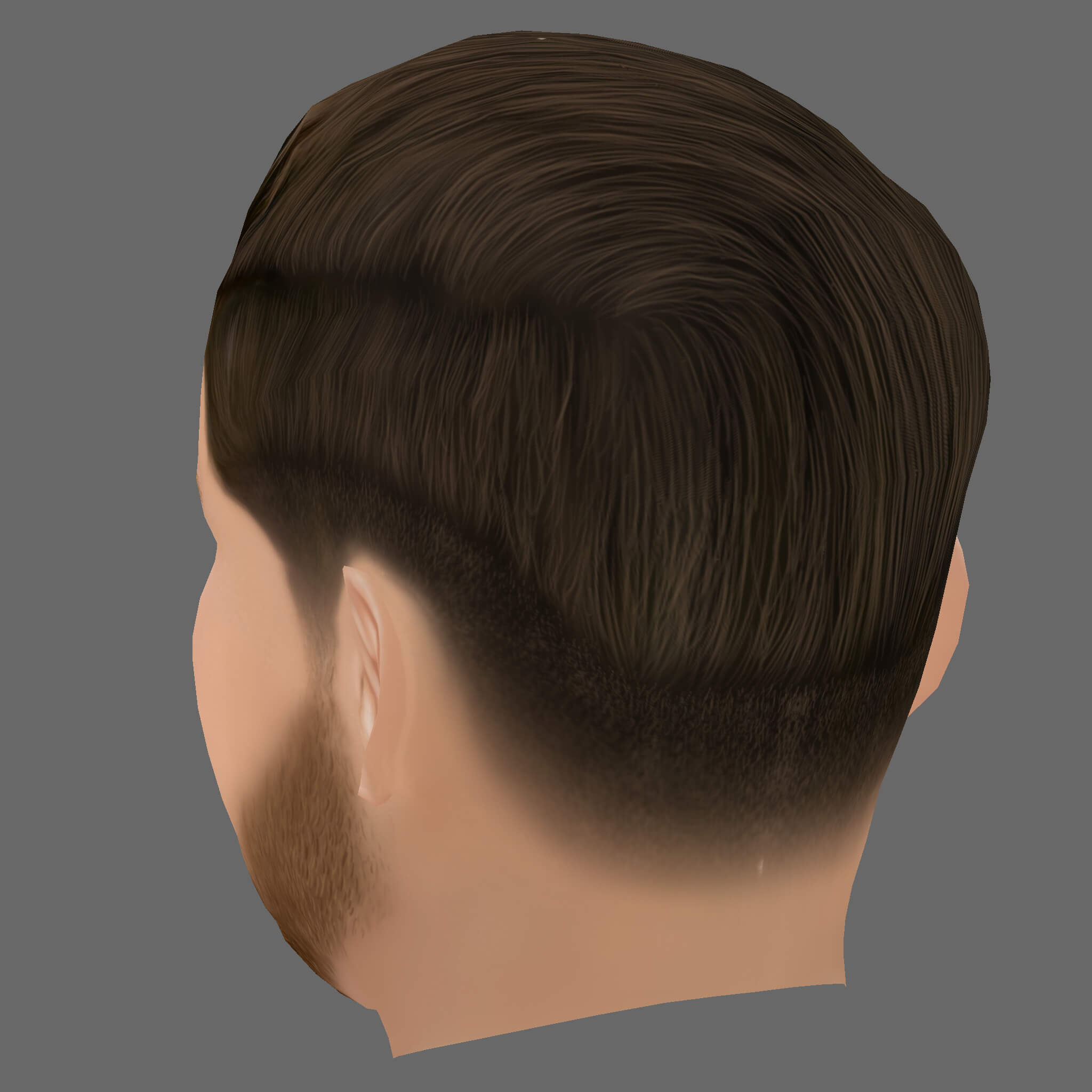 Lionel Messi Head - Low Poly Head for Game 3D Model by Nammichael