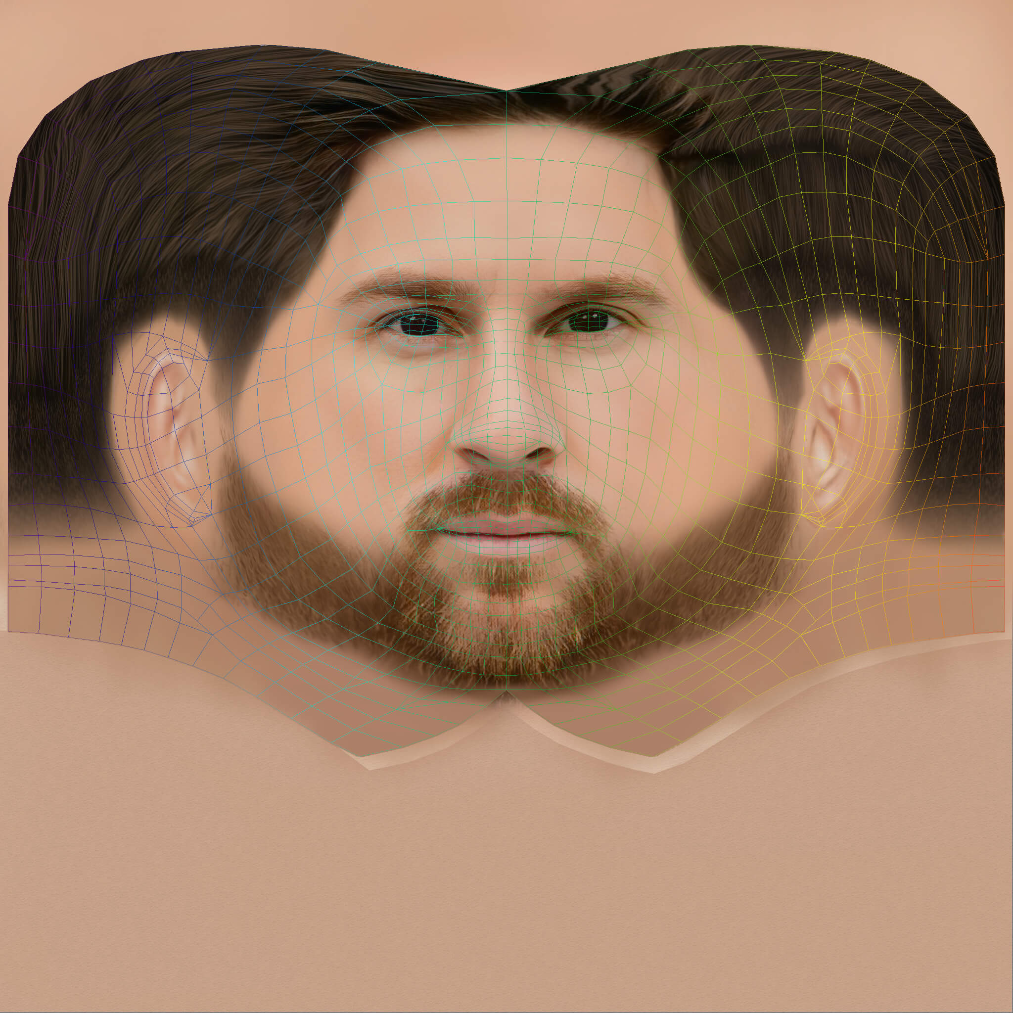 Lionel Messi Head - Low Poly Head for Game 3D Model by Nammichael