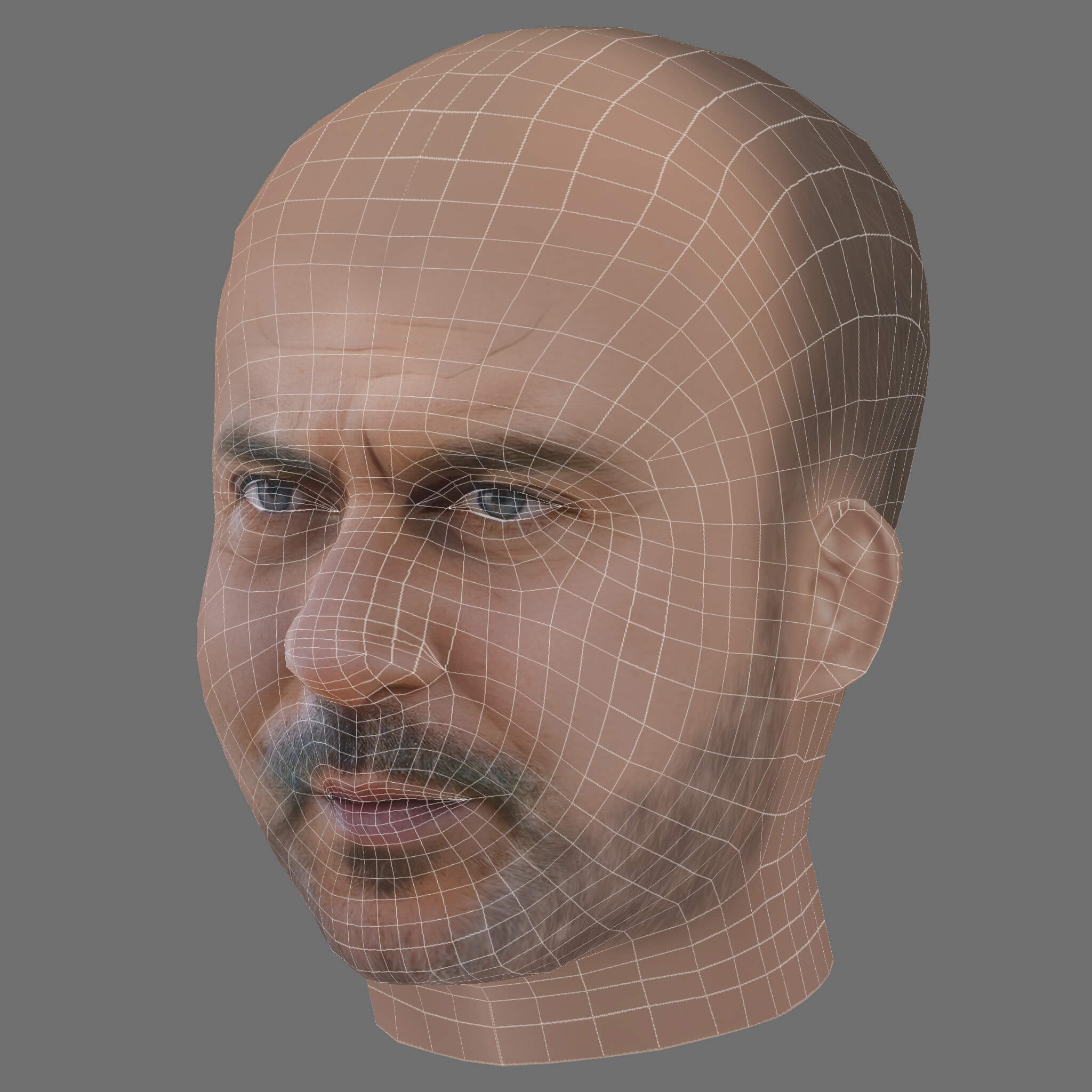 Lior Raz Head - Low Poly Head for Game 3D Model by Nammichael