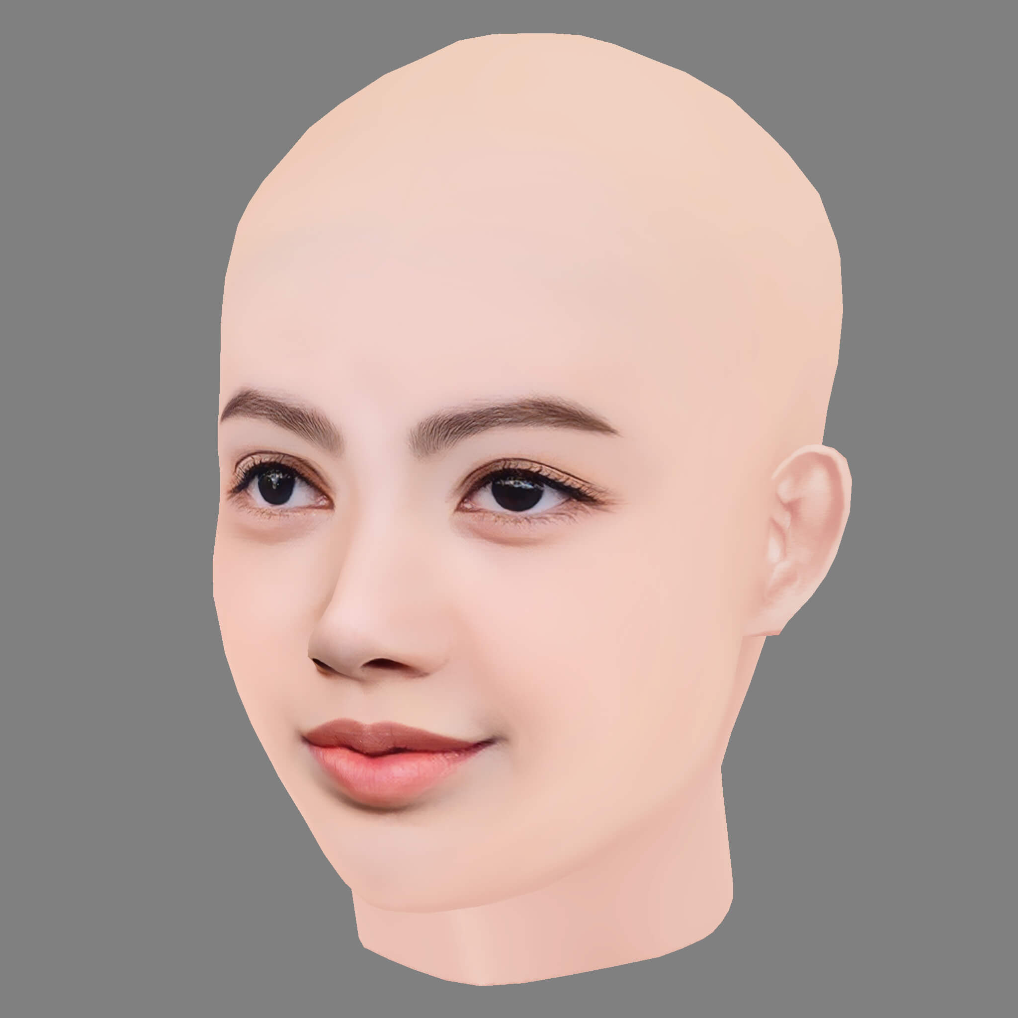 Lisa Blackpink Head - Low Poly Head for Game - No Hair 3D Model by ...