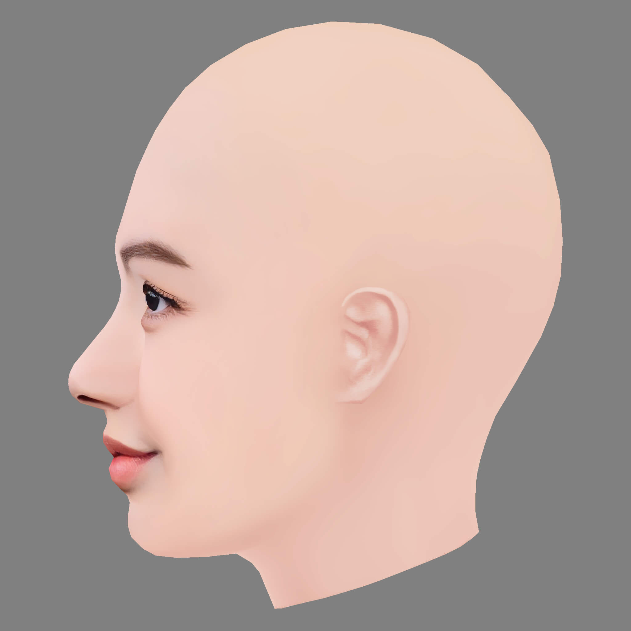 Lisa Blackpink Head - Low Poly Head for Game - No Hair 3D Model by ...