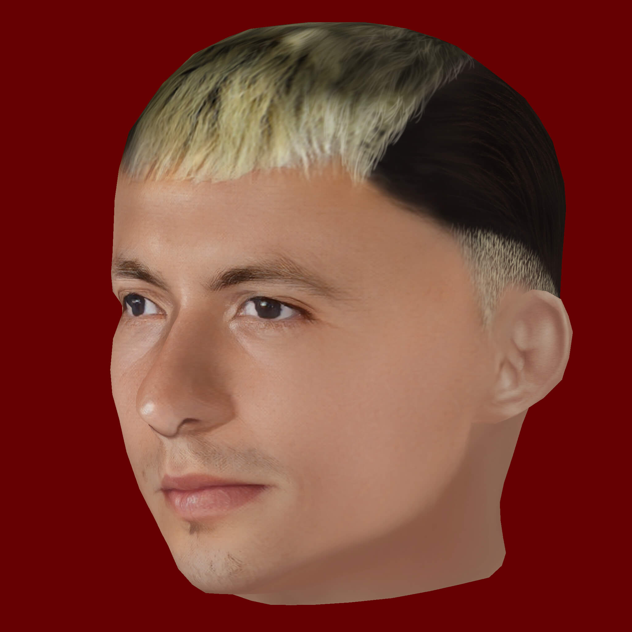 Lisandro Martinez Head - Low Poly Head for Game 3D Model by Nammichael