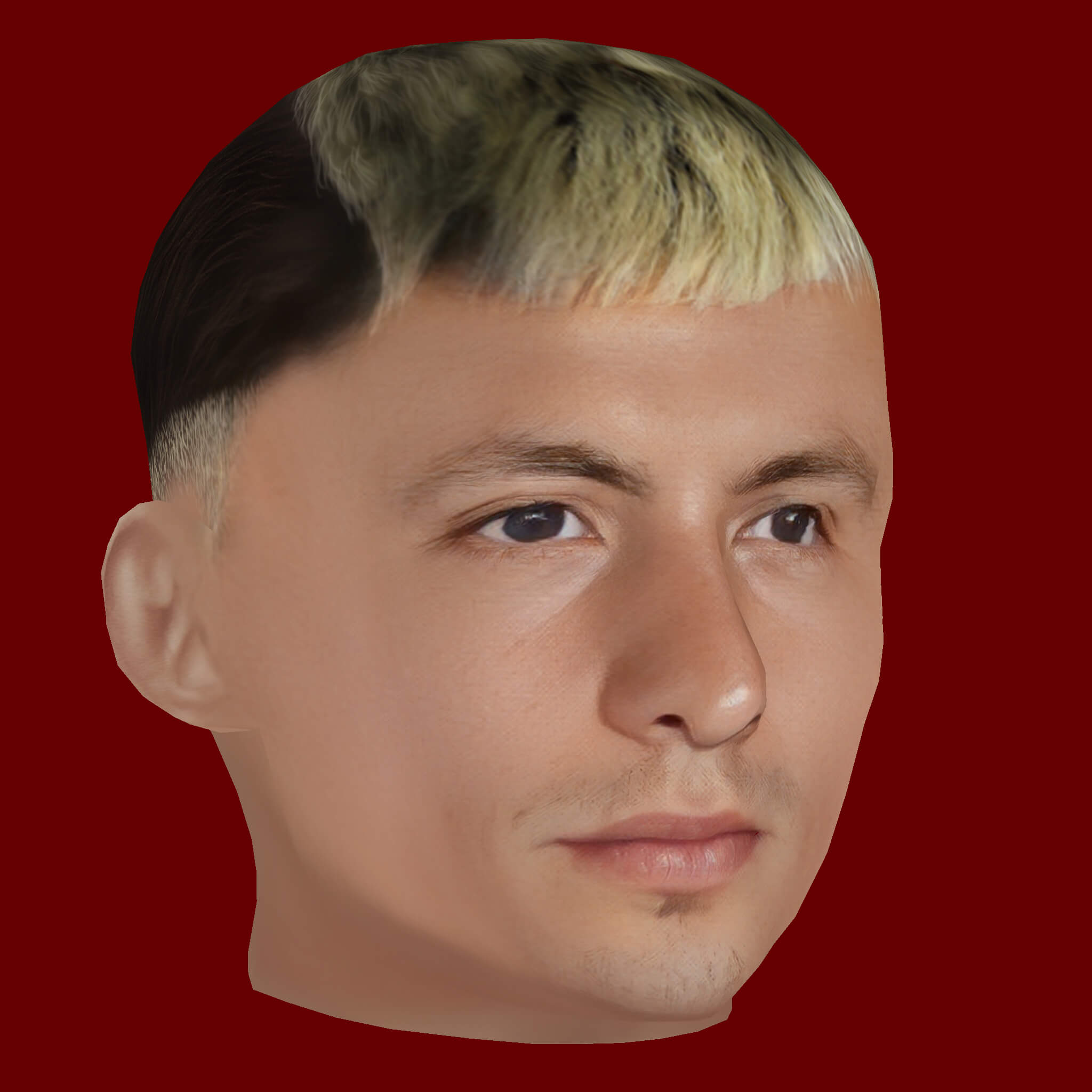 Lisandro Martinez Head - Low Poly Head for Game 3D Model by Nammichael