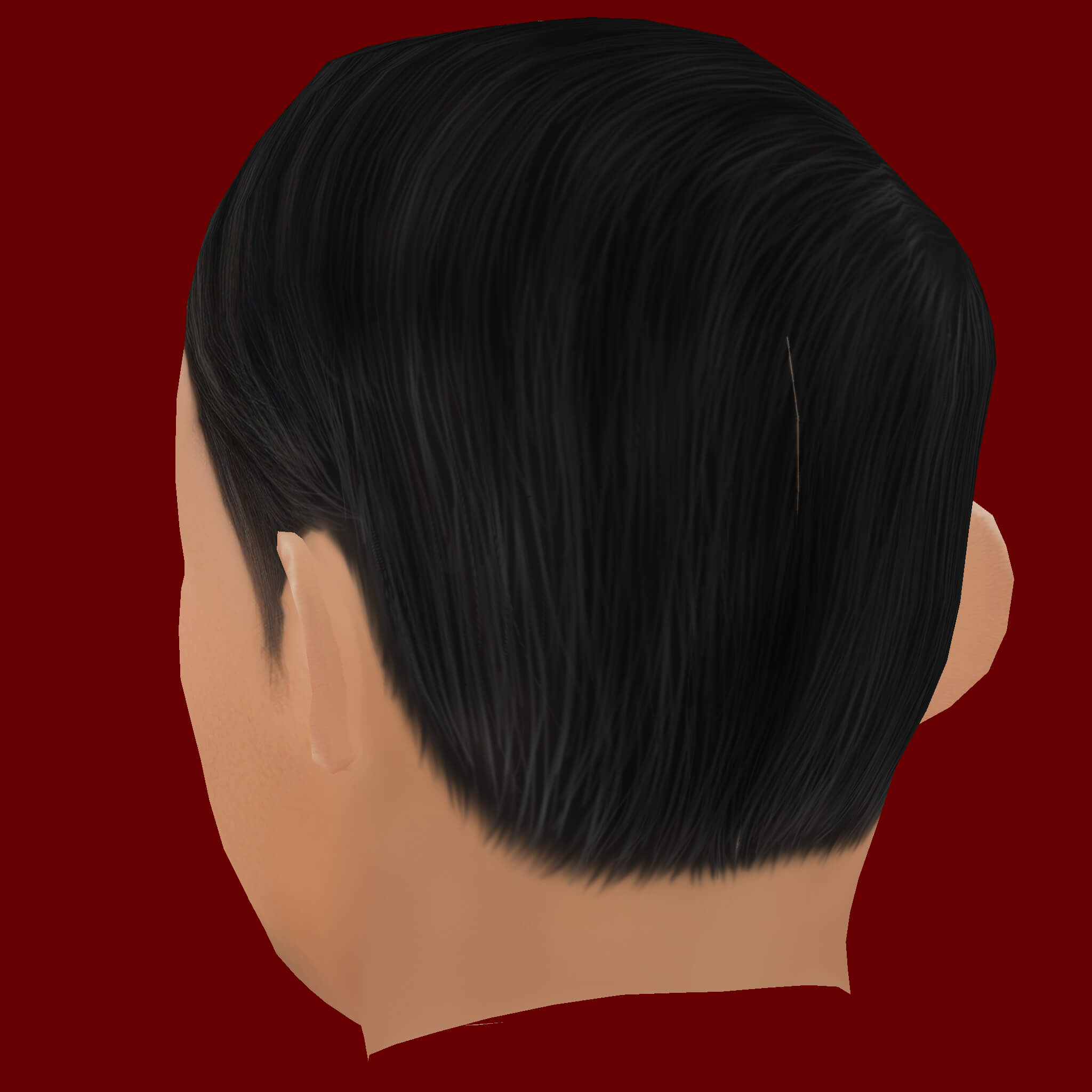 Low Poly Head of Adolf Hitler - 3D Model by Nammichael