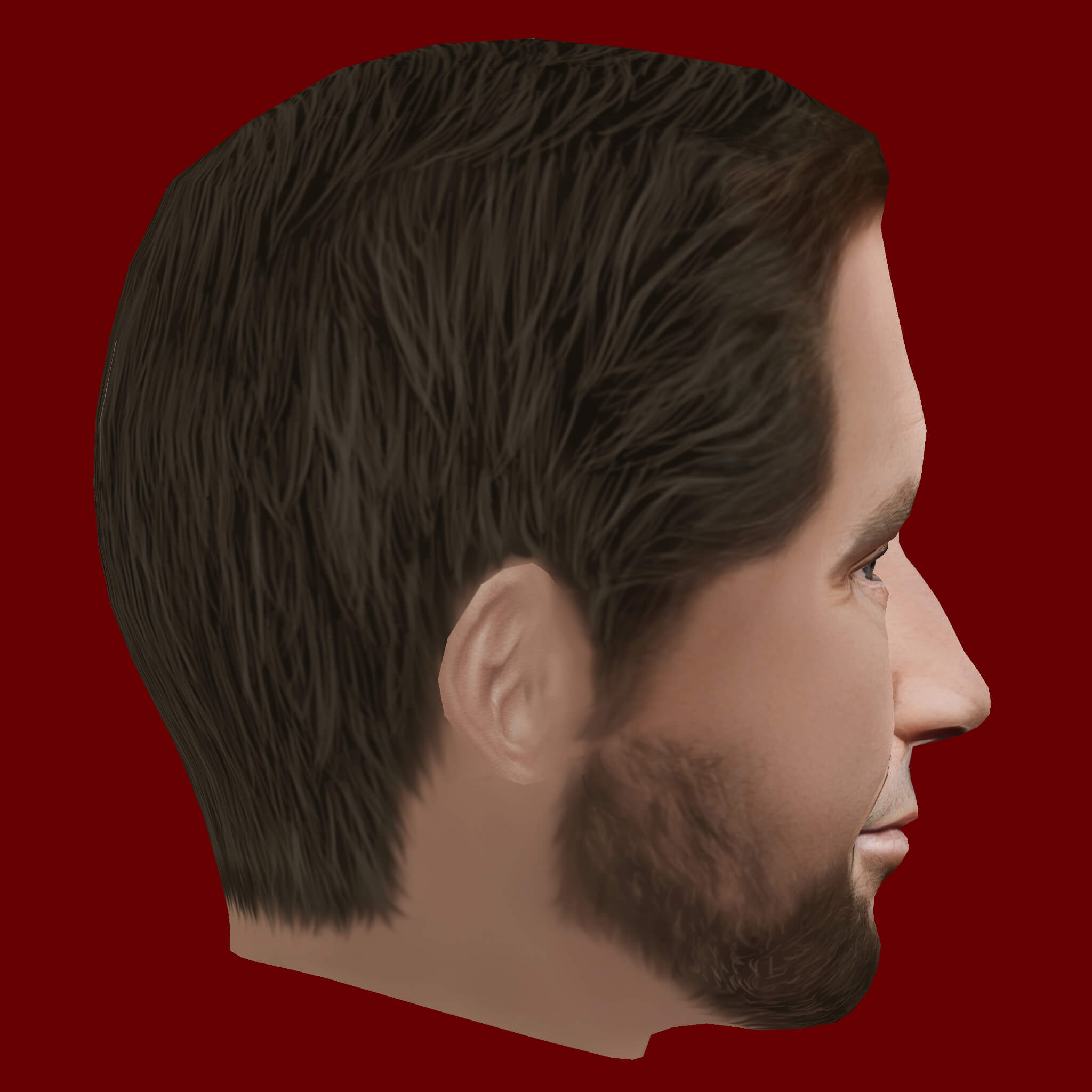 Low Poly Head of The President - Abraham Lincoln 3D Model by Nammichael