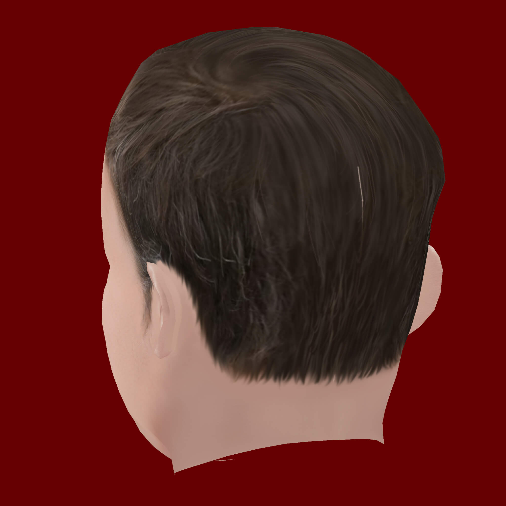 Low Poly Head of The President - Emmanuel Macron 3D Model by Nammichael