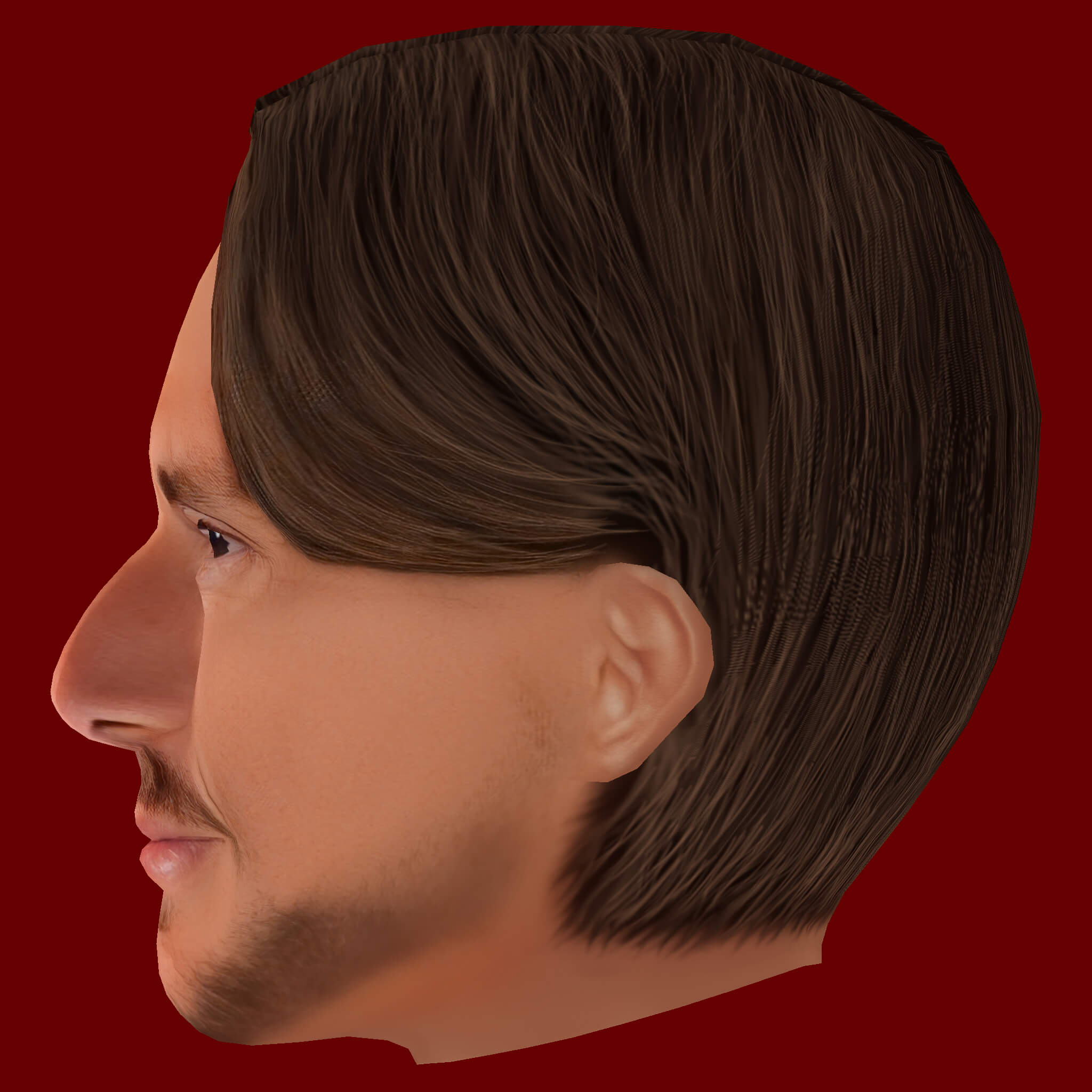 Luka Modric Head - Low Poly Head for Game 3D Model by Nammichael
