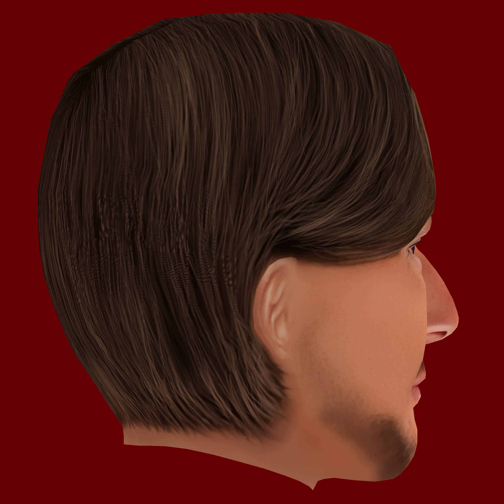 Luka Modric Head - Low Poly Head for Game 3D Model by Nammichael