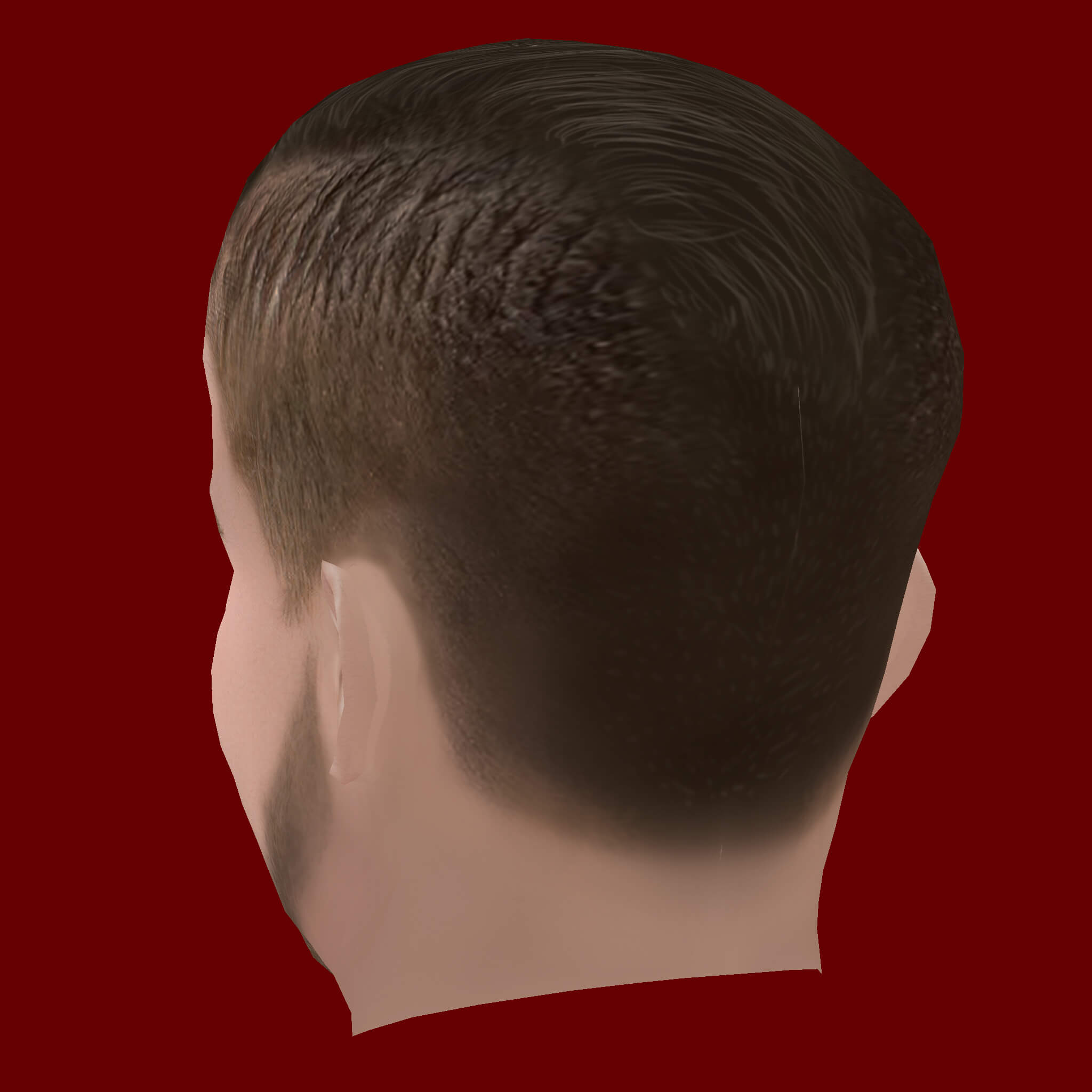 Luke Shaw Head - Low Poly Head for Game 3D Model by Nammichael